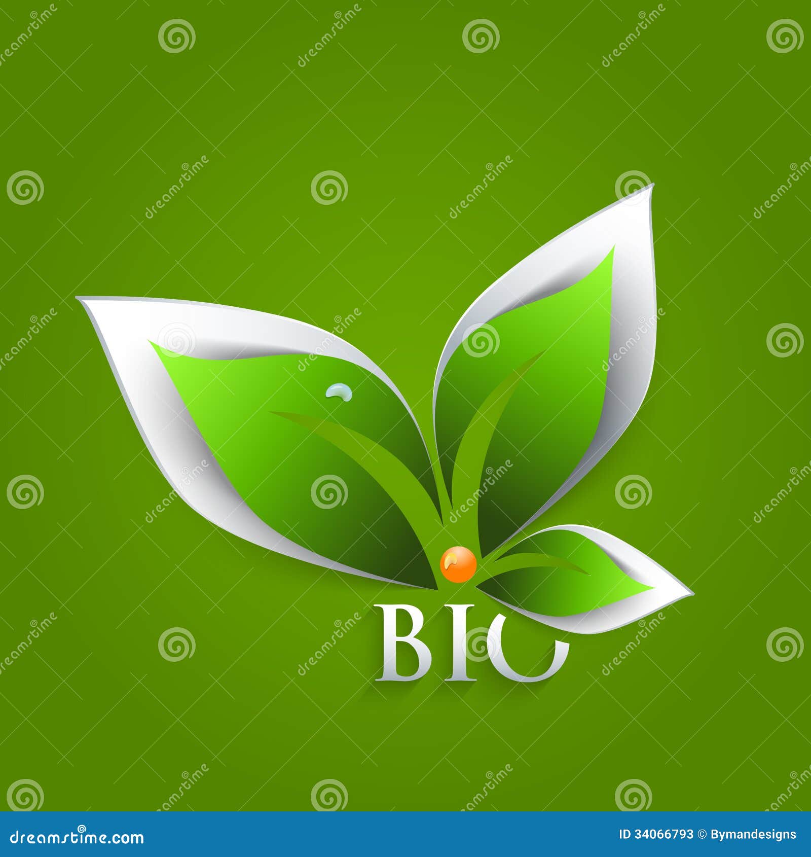 Bio Green Leaves Abstract Background Stock Vector - Illustration of ...