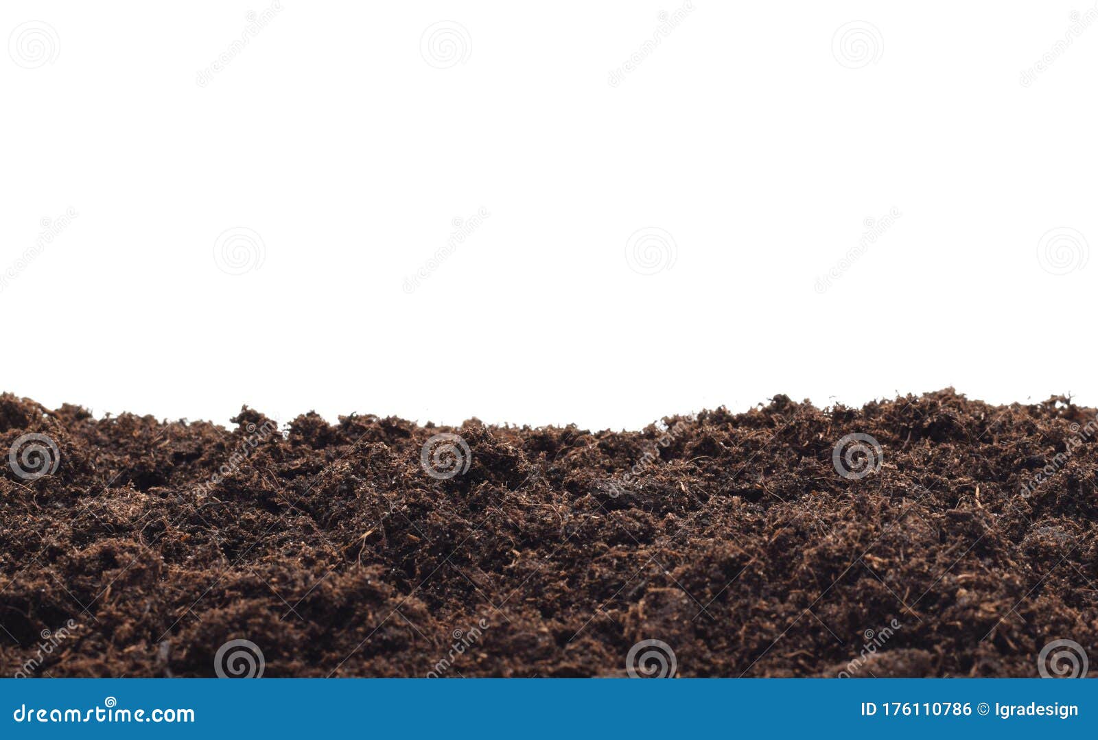 Bio Ground Substrate or Soil Stock Photo - Image of border, dirty ...