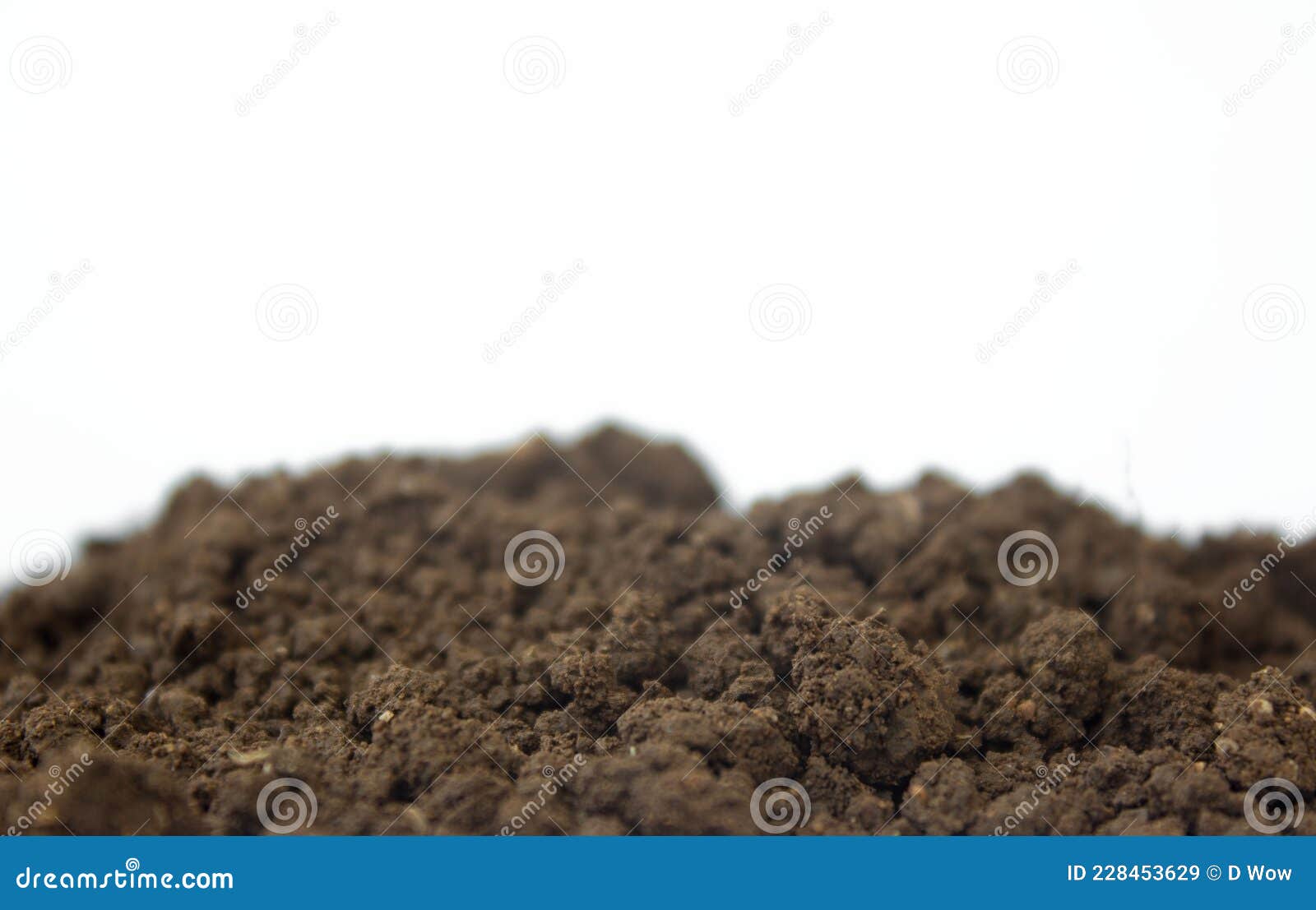 Bio Ground or Soil Substrate As Frame or Border Isolated on White ...