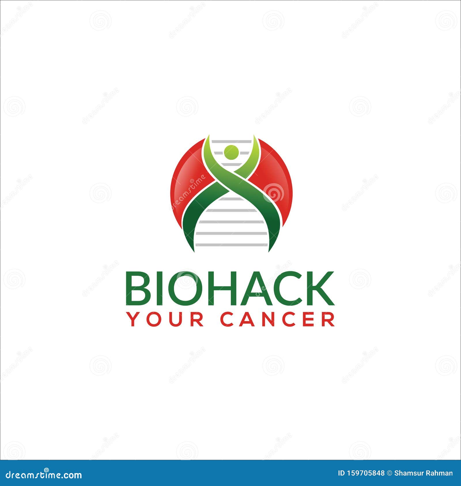 Bio-Hacking Cancer Logo Design Template Stock Vector - Illustration of ...