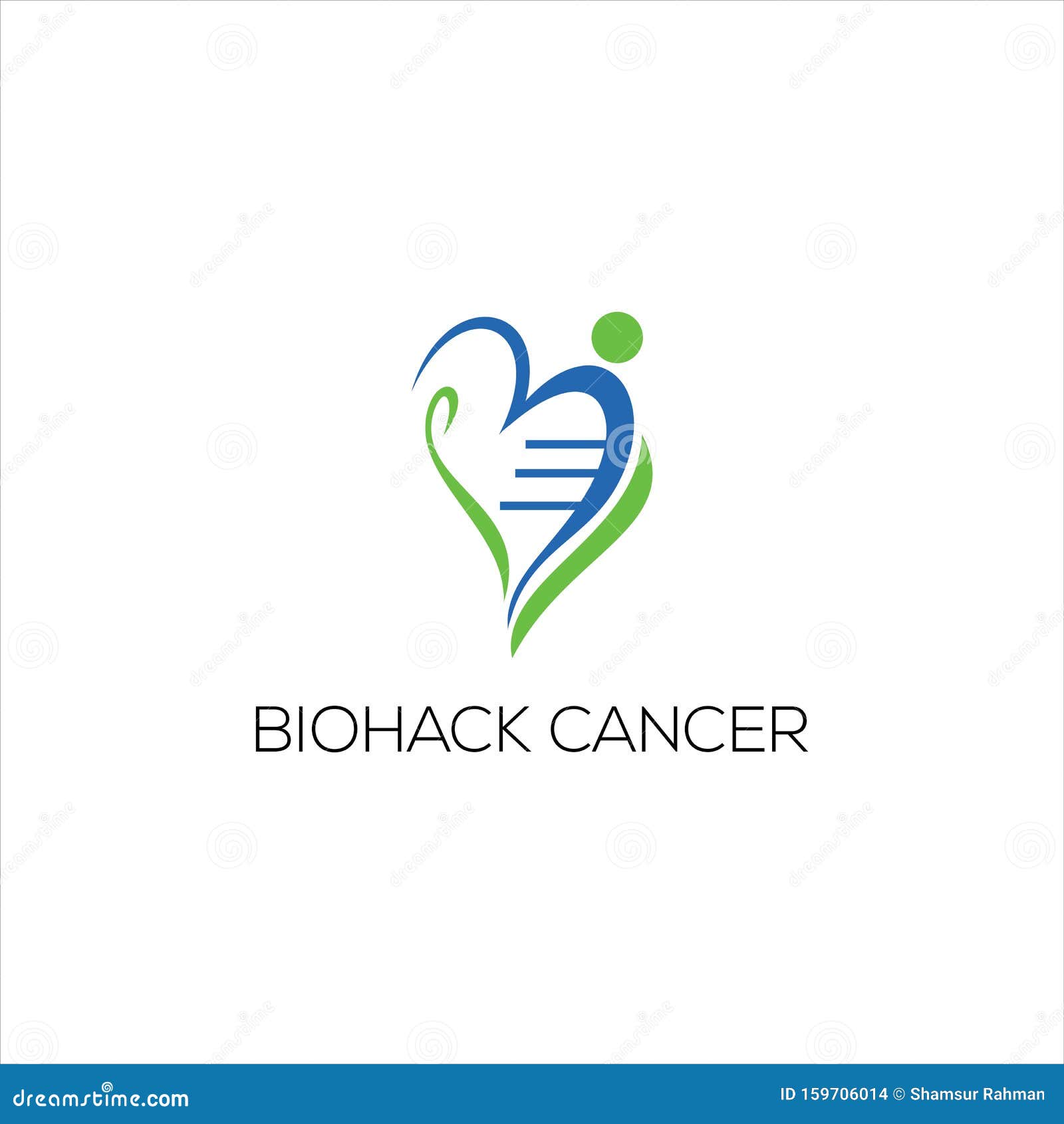 Bio-Hacking Cancer Logo Design Template Stock Vector - Illustration of ...