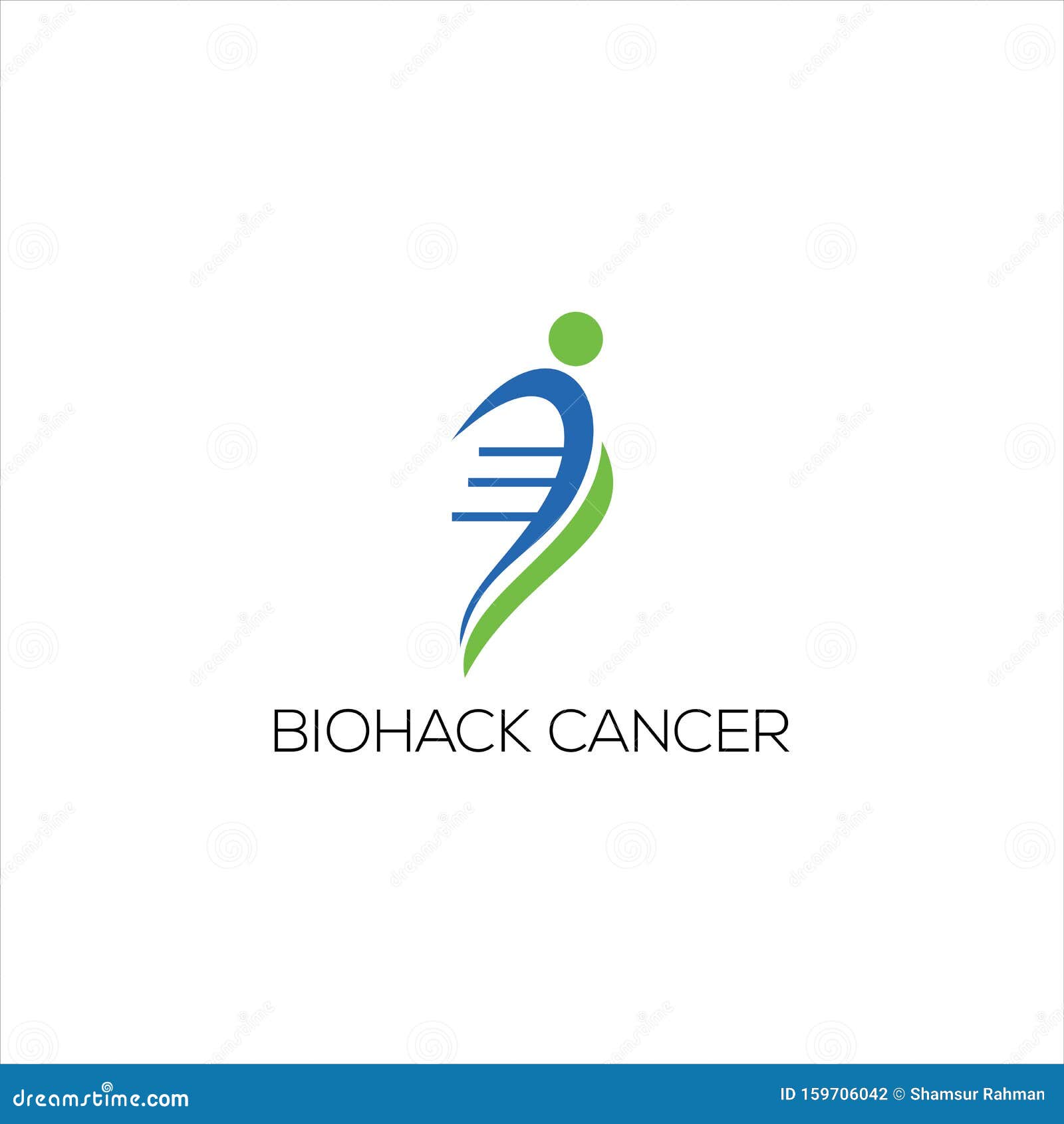 Bio-Hacking Cancer Logo Design Template Stock Vector - Illustration of ...