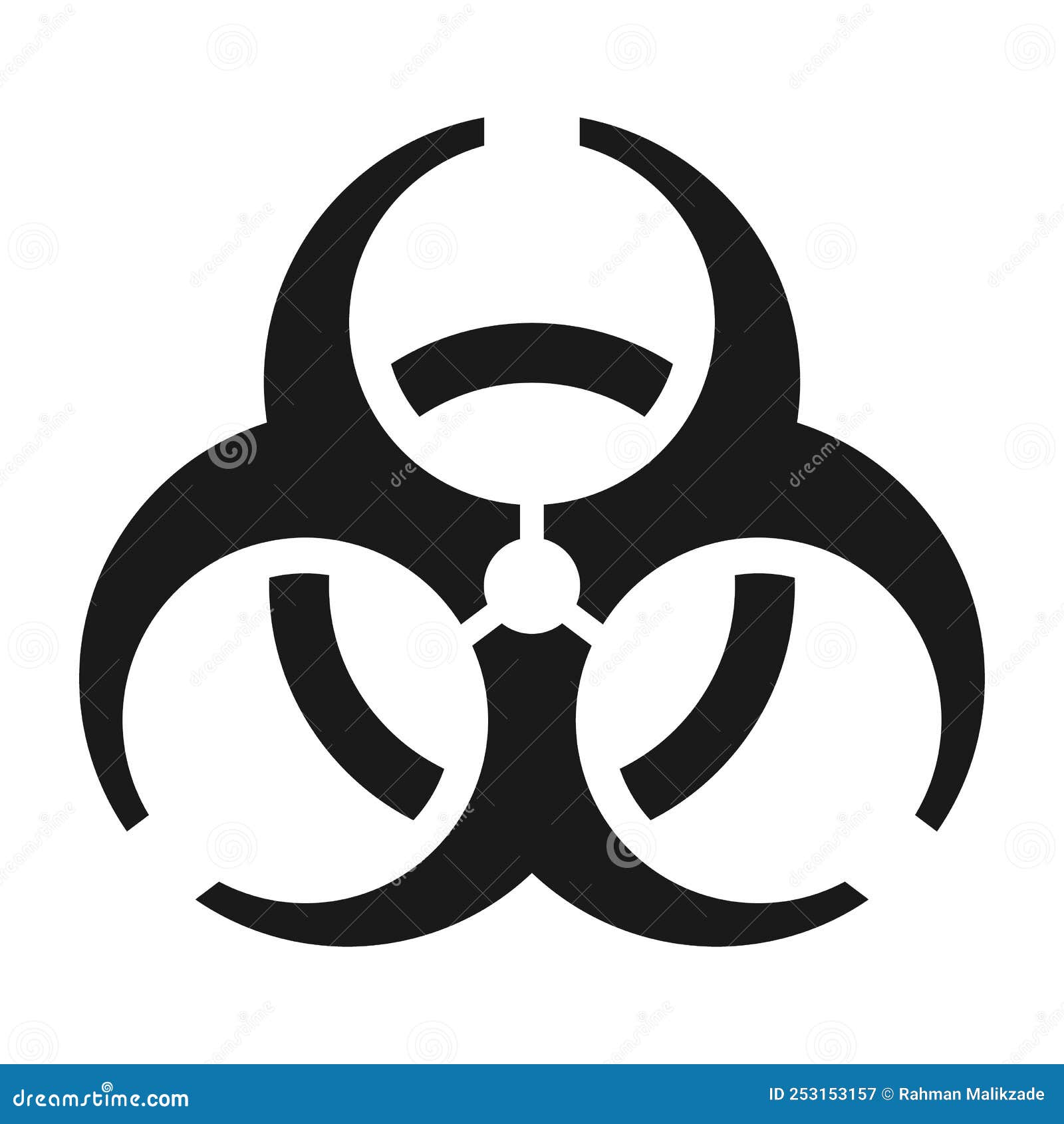Bio Hazard Icon. Biohazard or Biological Hazard Vector Illustration ...