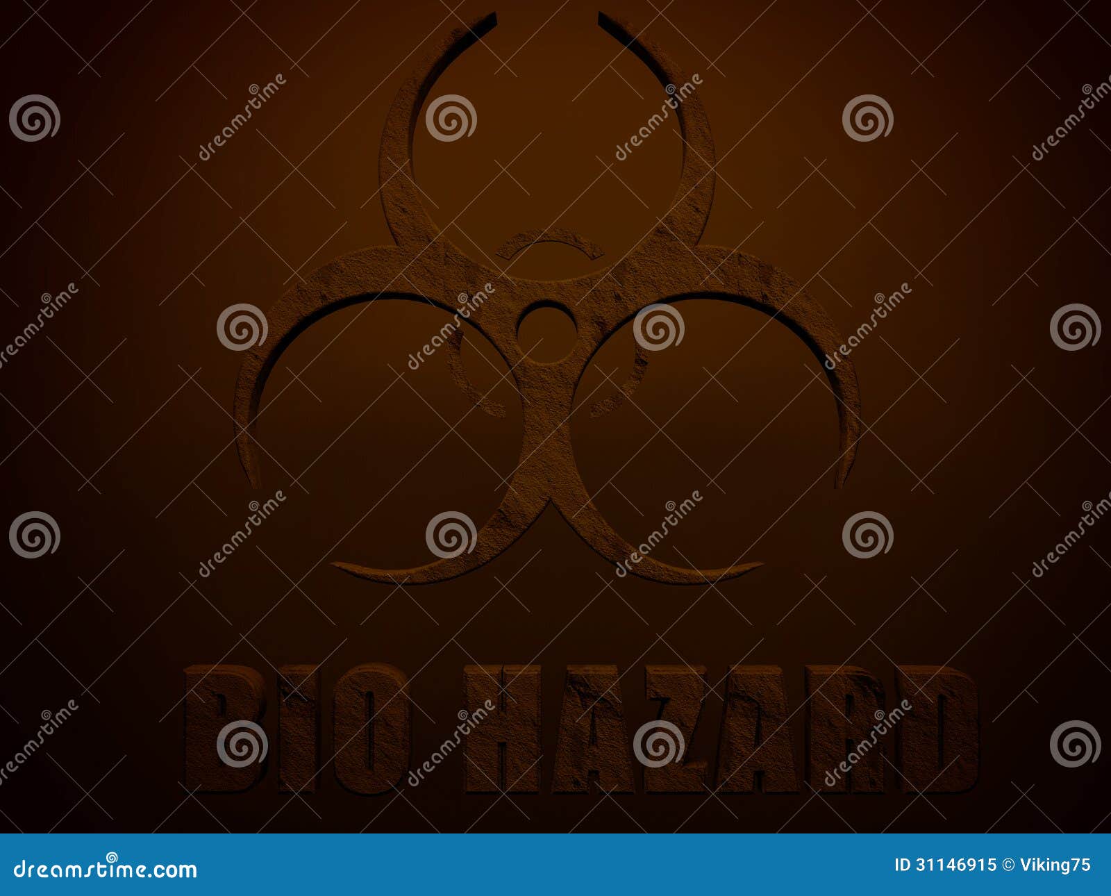 Bio hazard logo stock image. Image of stone, danger, backgound - 31146915