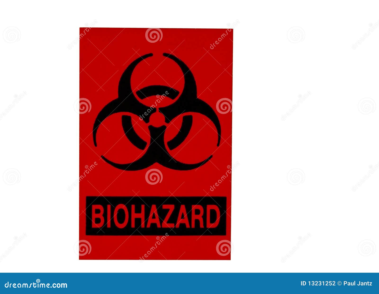 Bio-hazard Sign Isolated on White Stock Photo - Image of warning ...
