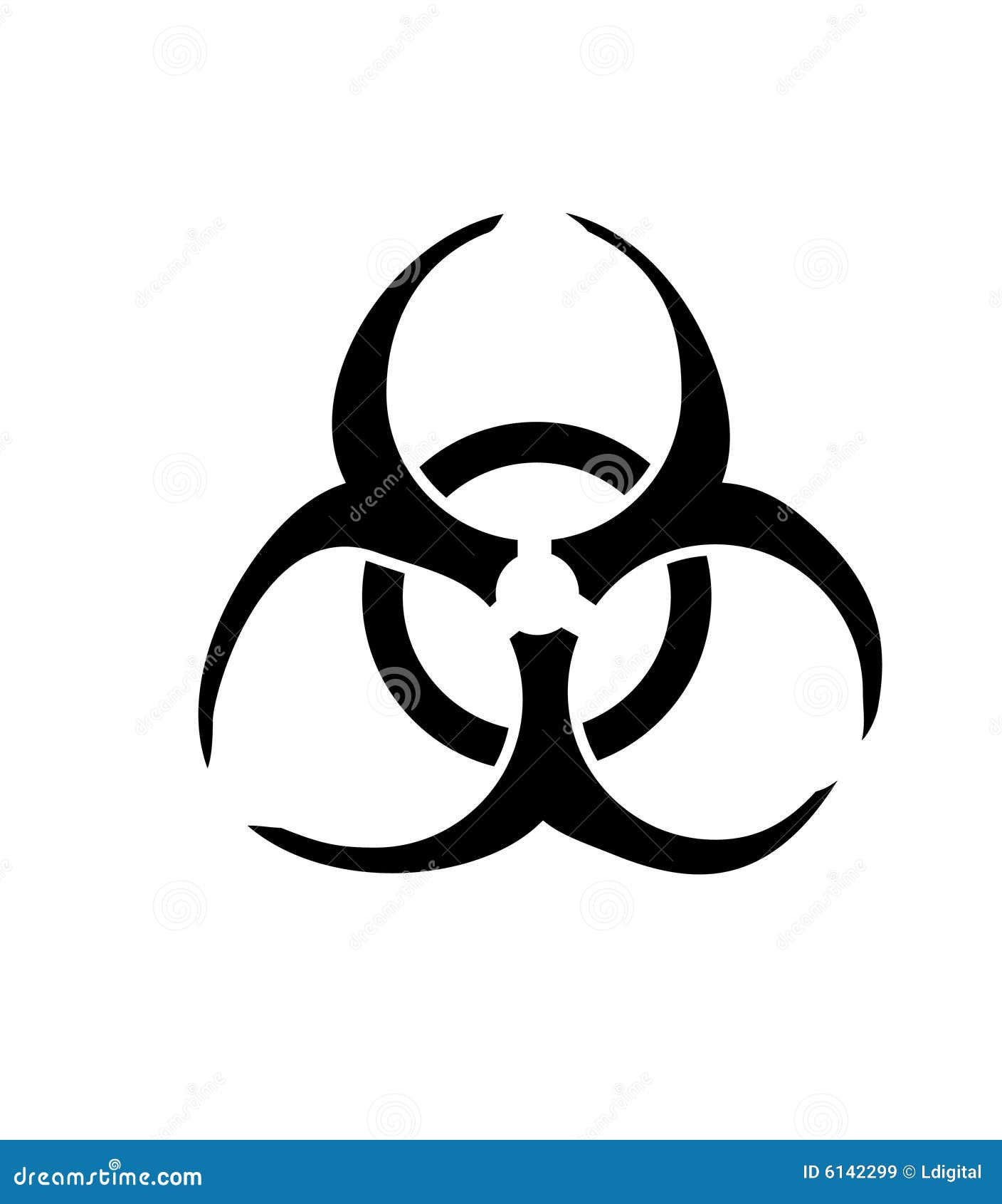 Bio Hazard Symbol stock vector. Illustration of tribal - 6142299