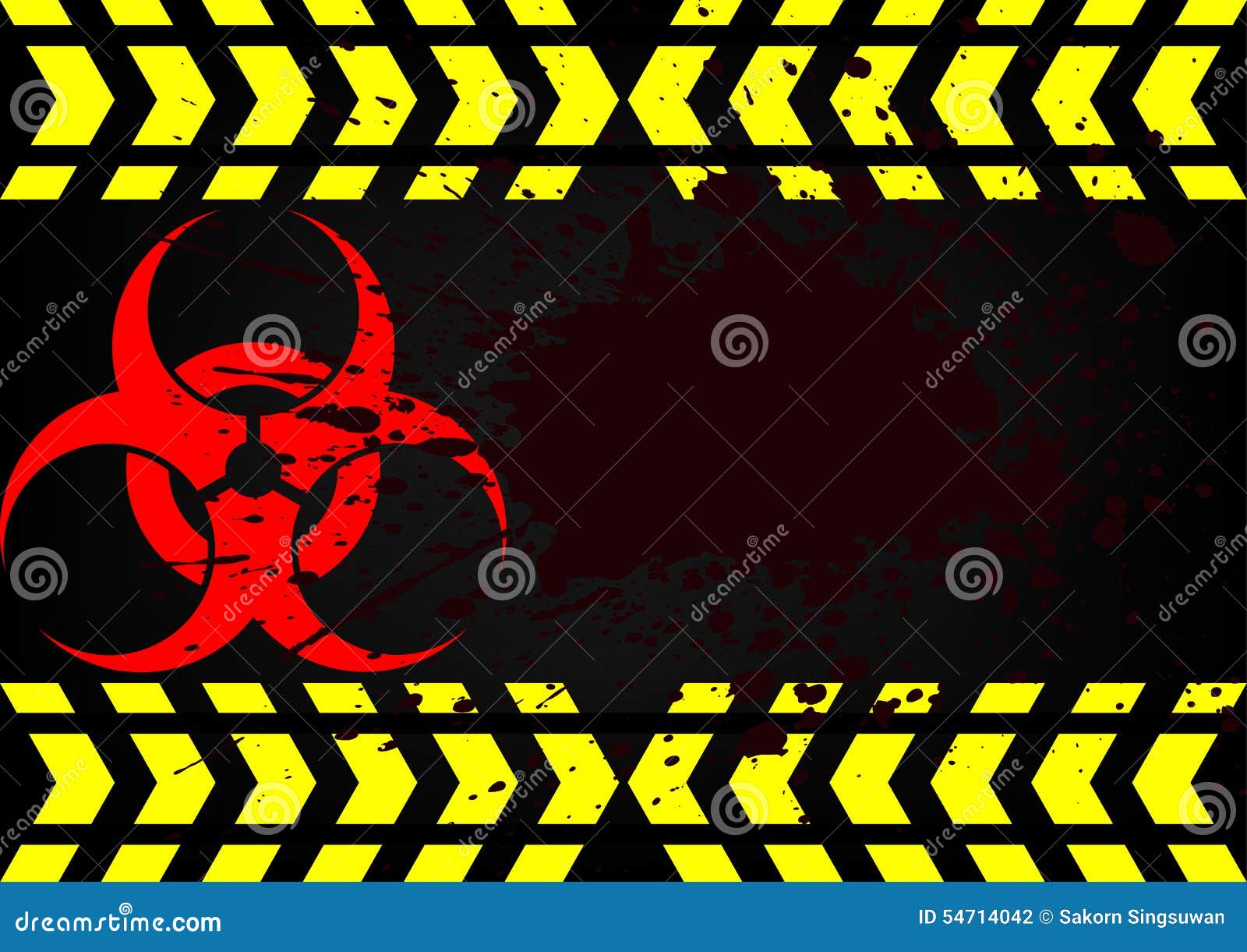 Bio Hazard Symbol Dirty Blood Stock Vector - Illustration of infectious ...