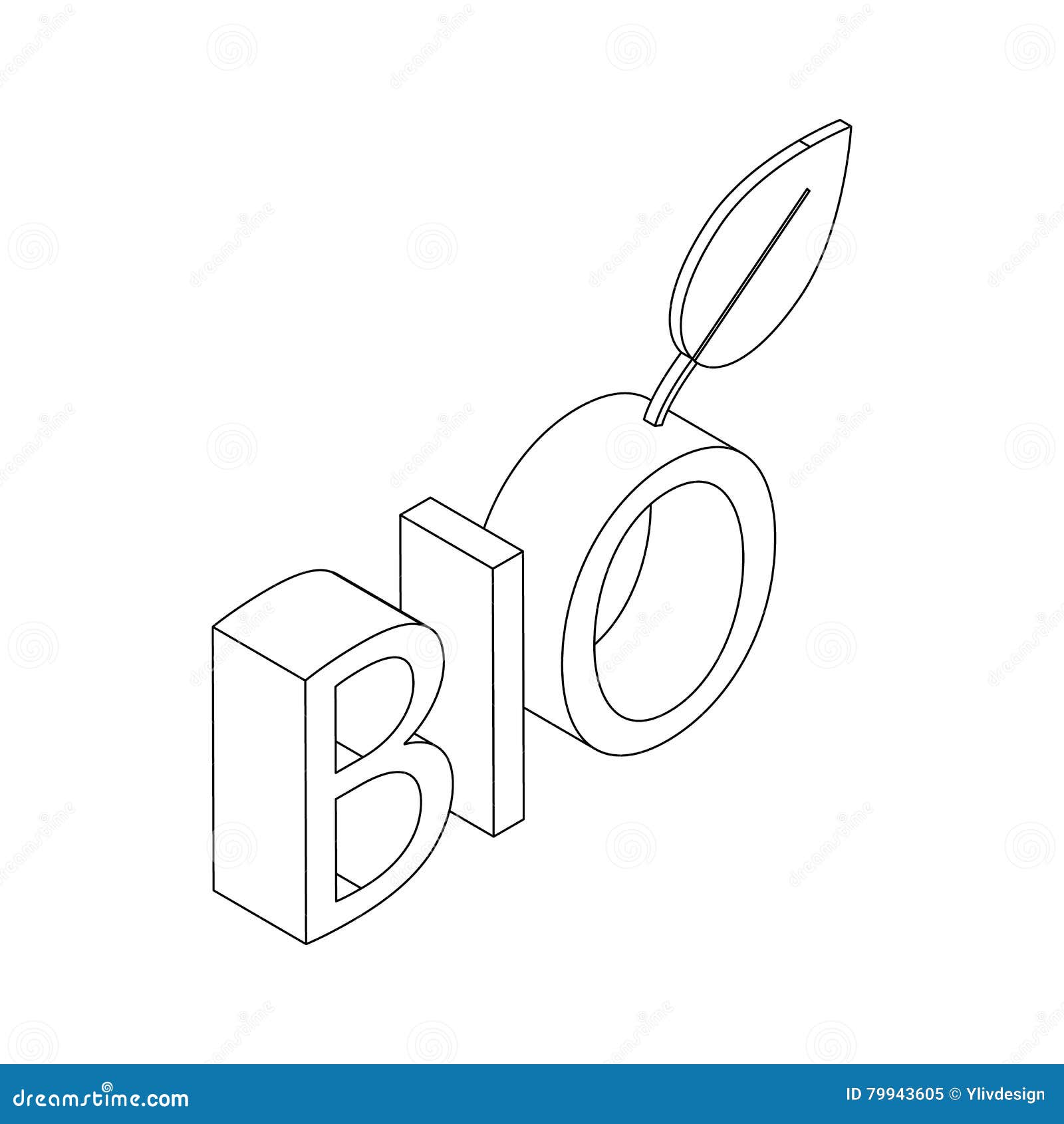 Bio Icon, Isometric 3d Styl Stock Vector - Illustration of logo ...