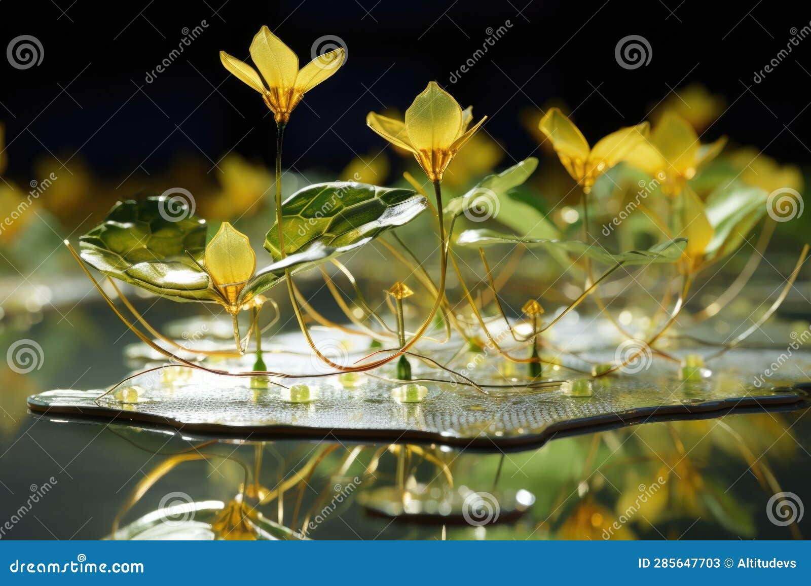 Bio-inspired Solar Cell Mimicking Plants Energy Process Stock ...