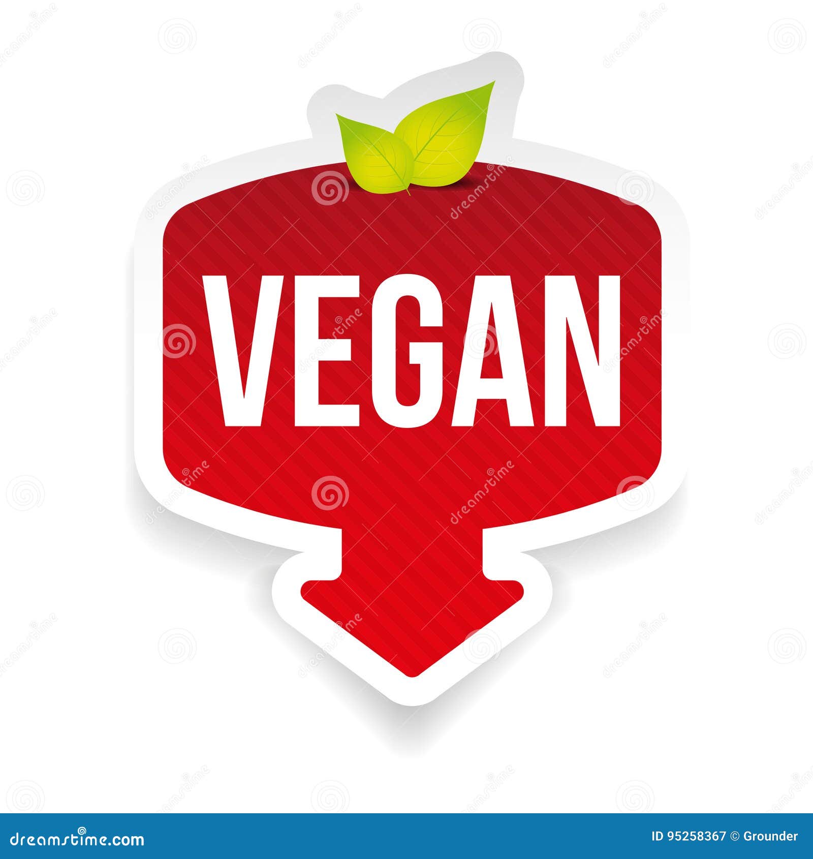 Bio label red sticker stock vector. Illustration of graphic - 95258367