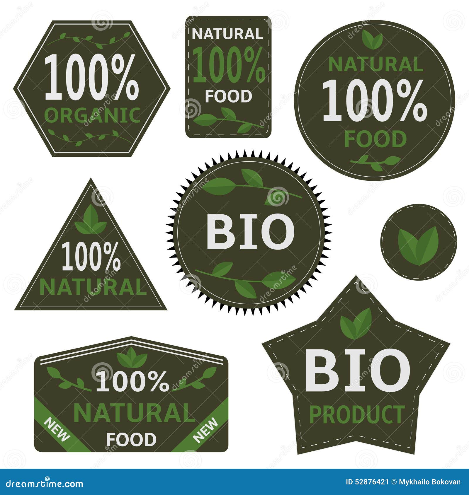 Bio labels stock vector. Illustration of design, ideas - 52876421