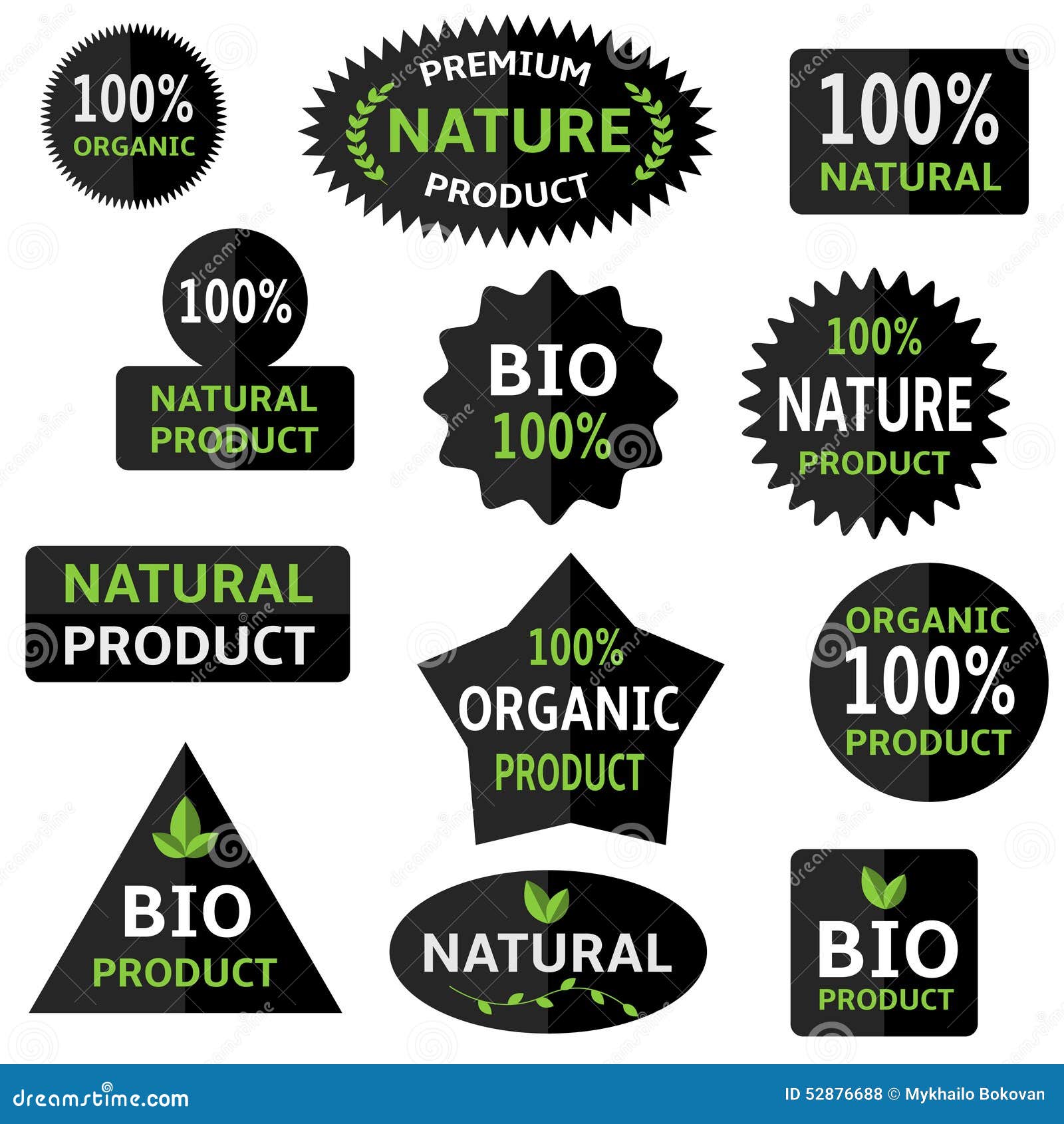 Bio labels stock vector. Illustration of icon, biology - 52876688