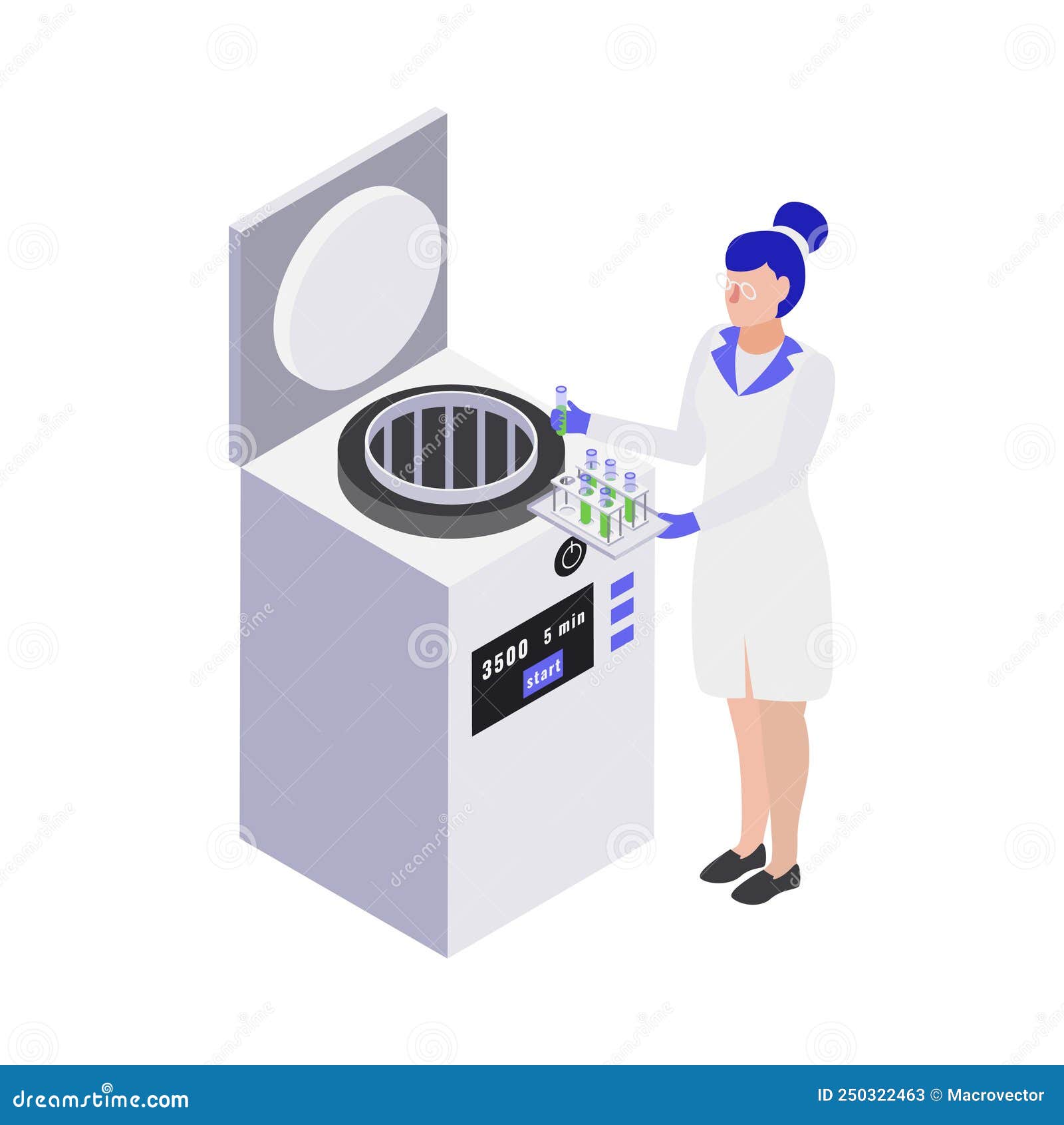 Bio Laboratory Range Composition Stock Vector - Illustration of ...