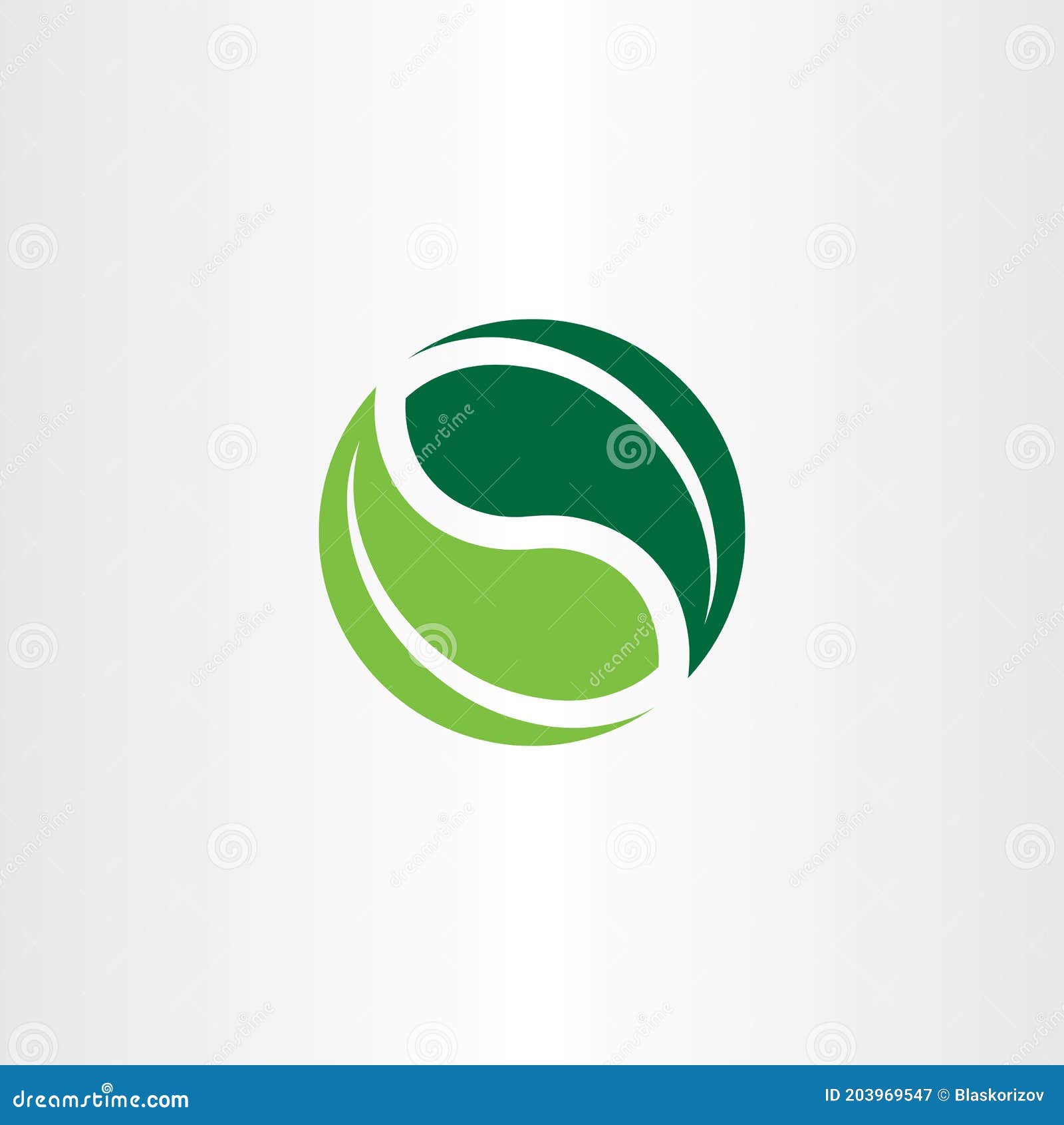Bio Logo Element Green Leaves Icon Vector Stock Vector - Illustration ...