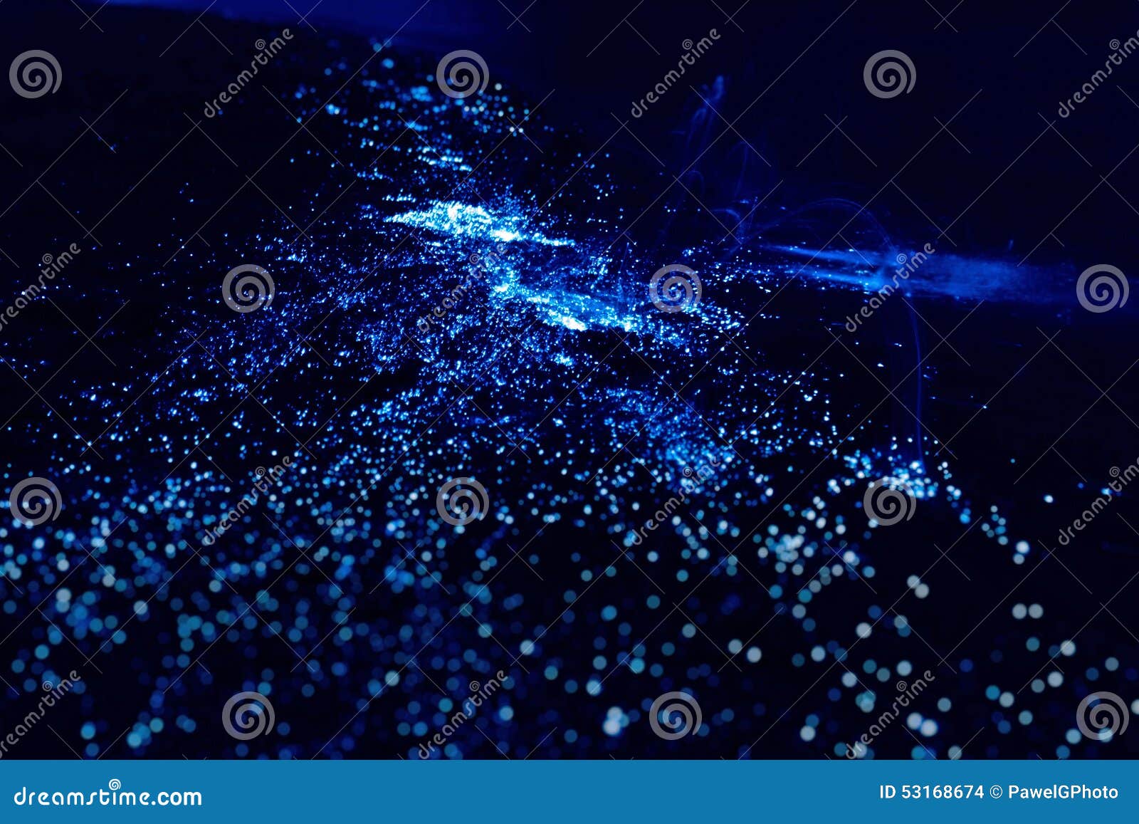 Bio Luminescence. Illumination of Plankton at Maldives Stock Photo ...