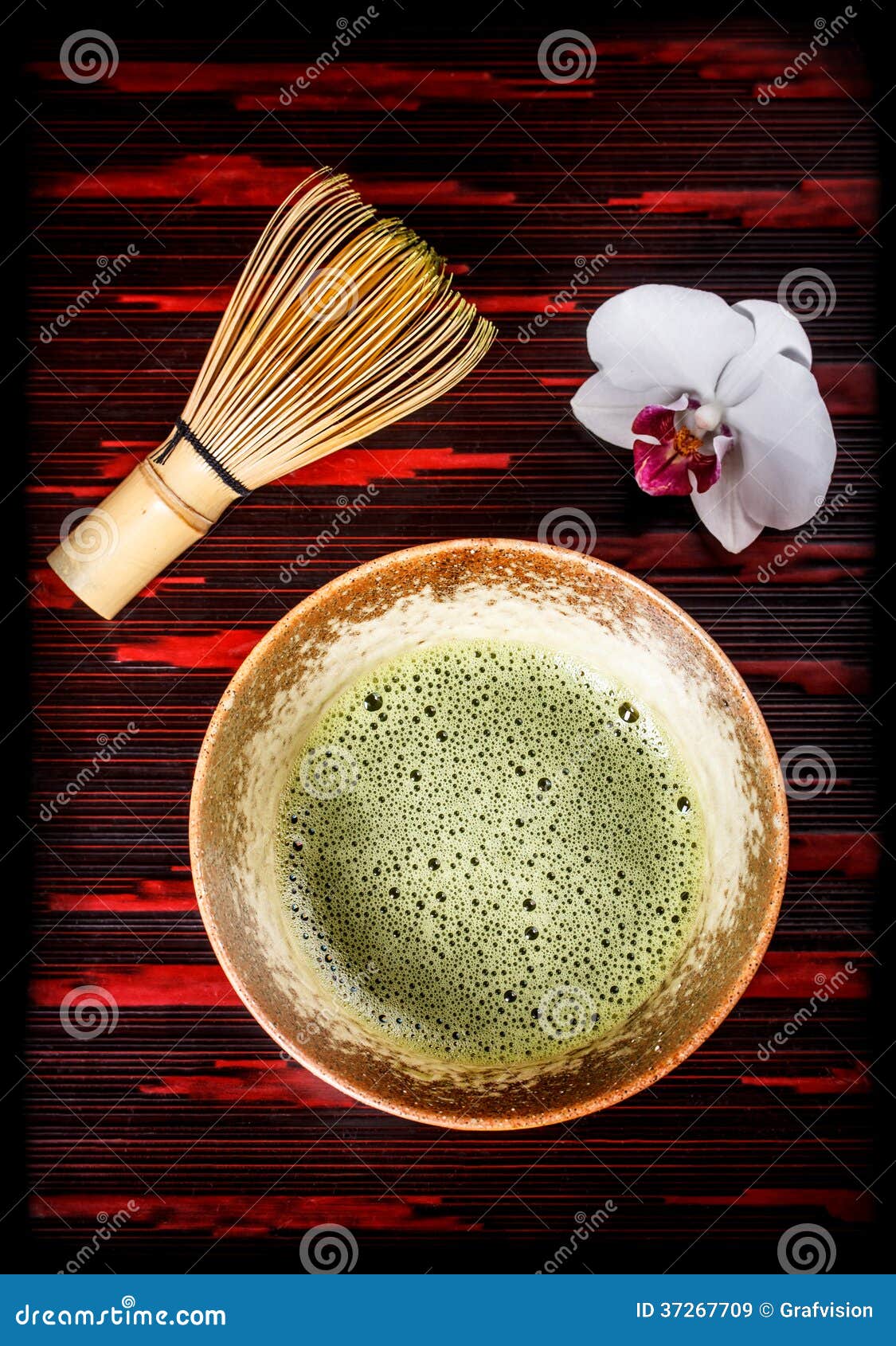 Bio matcha tea stock image. Image of green, culture, powder - 37267709