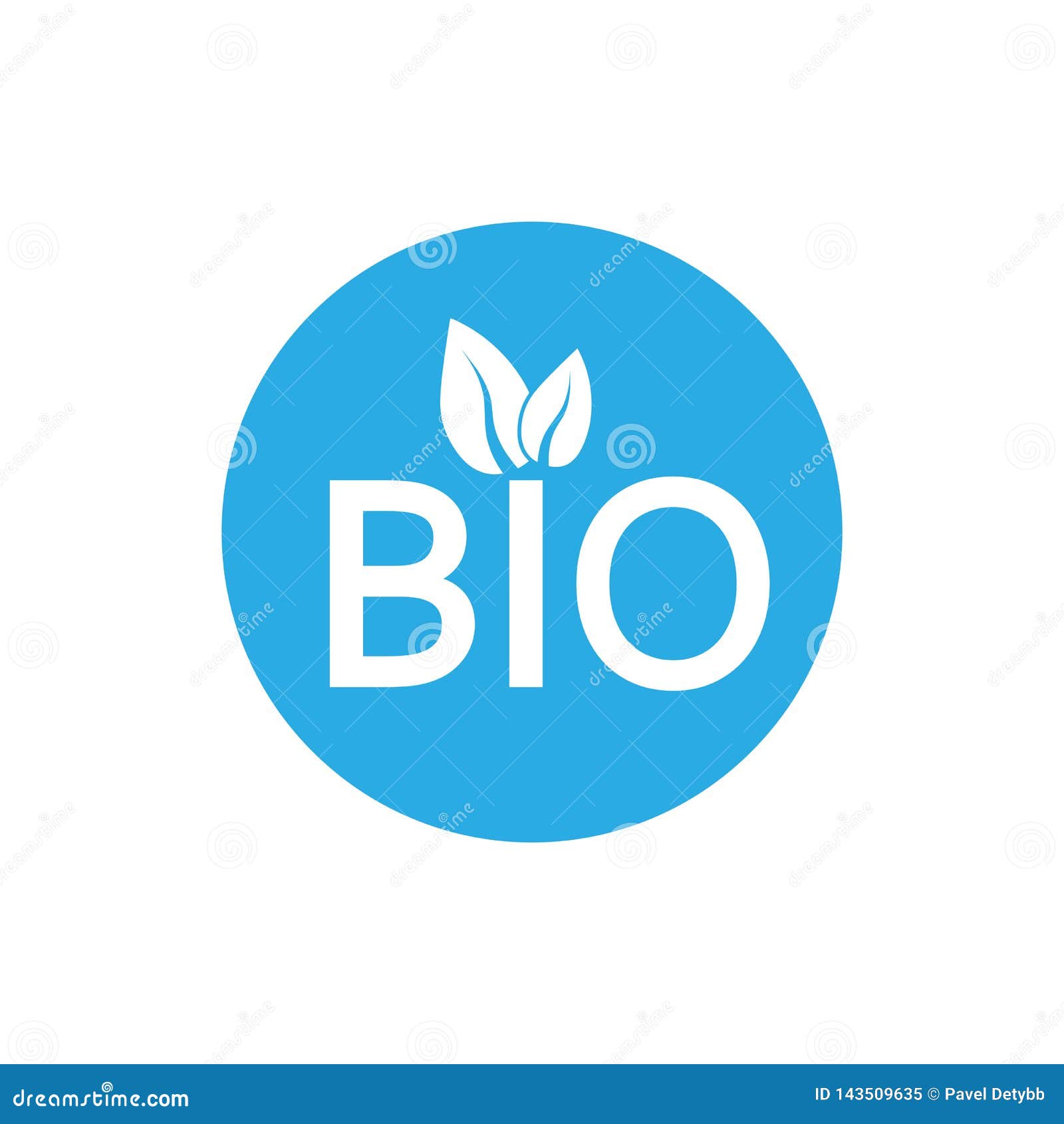 Bio, Organic Icon. Vector Illustration, Flat Design Stock Illustration ...