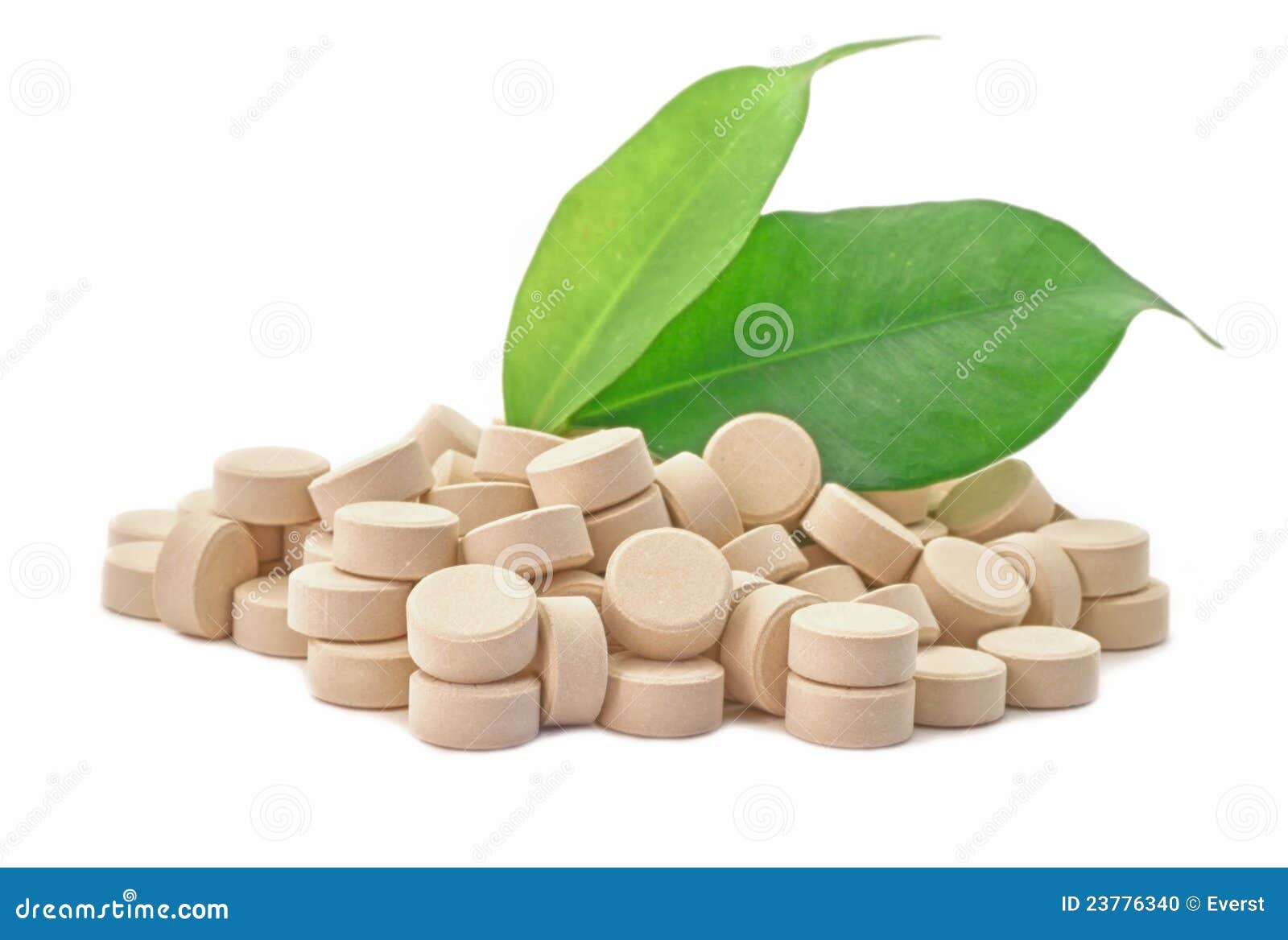 Bio pills medicine stock photo. Image of lozenge, leaf - 23776340