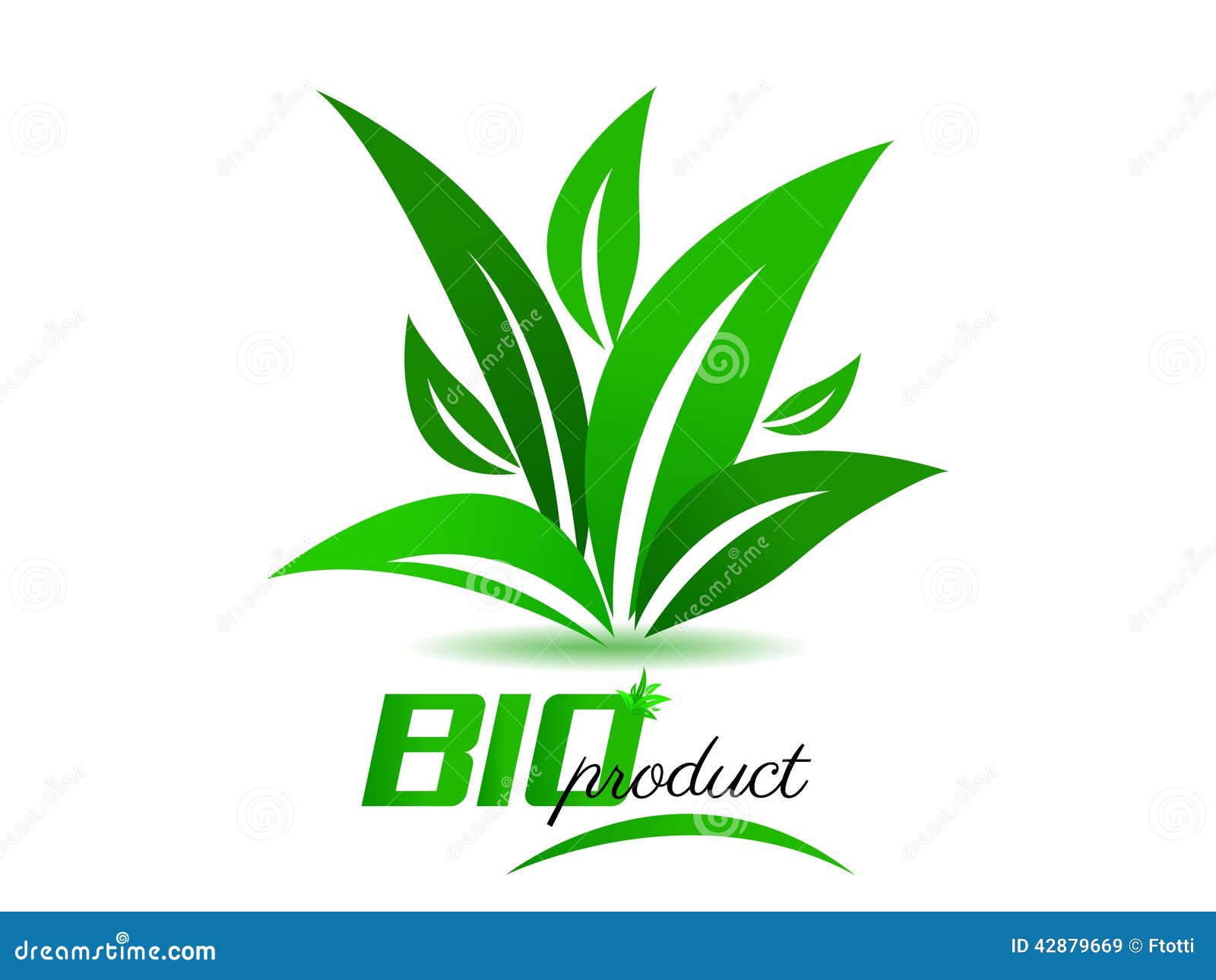 Bio Product, Background with Green Leafs Stock Vector - Illustration of ...