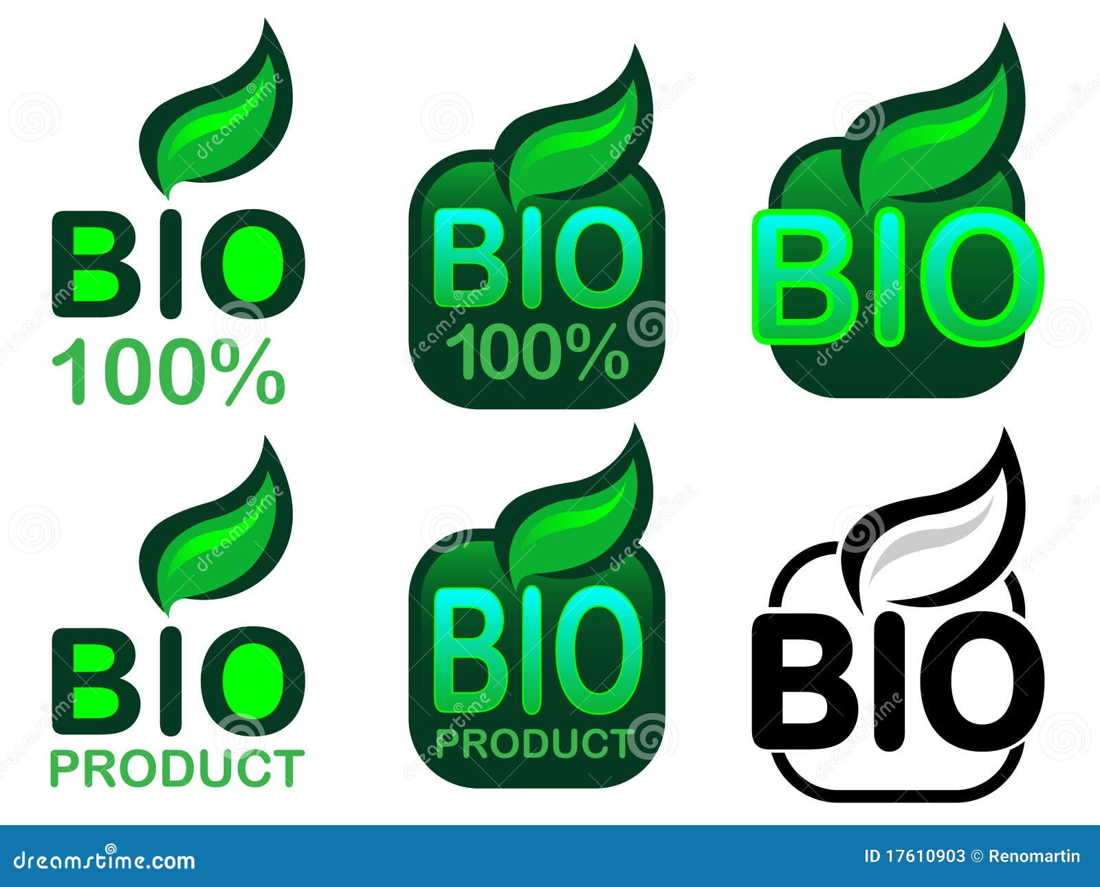 Bio Product and Bio 100 Icon / Seal Stock Vector - Illustration of ...