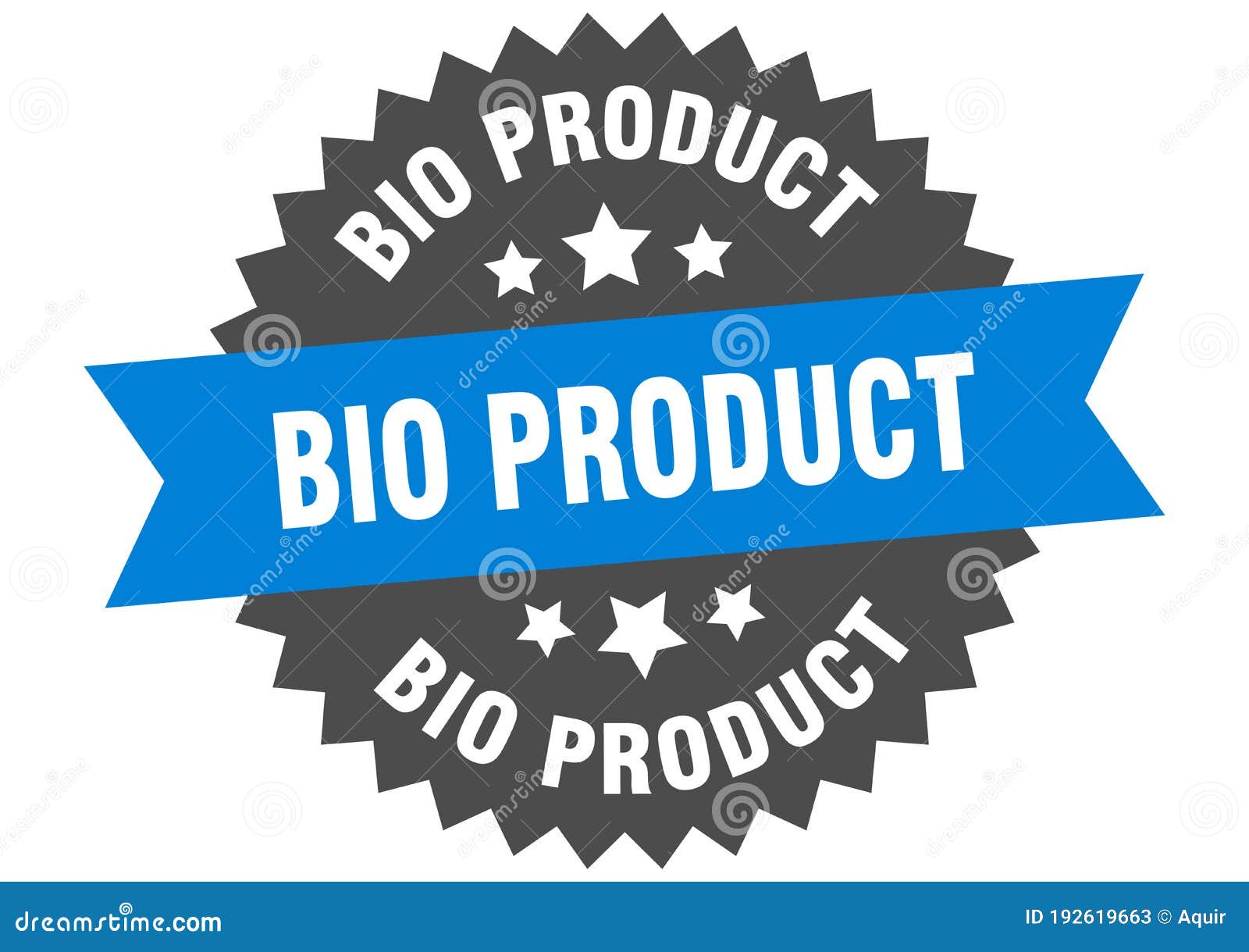 Bio Product Sign. Bio Product Round Isolated Ribbon Label Stock Vector ...