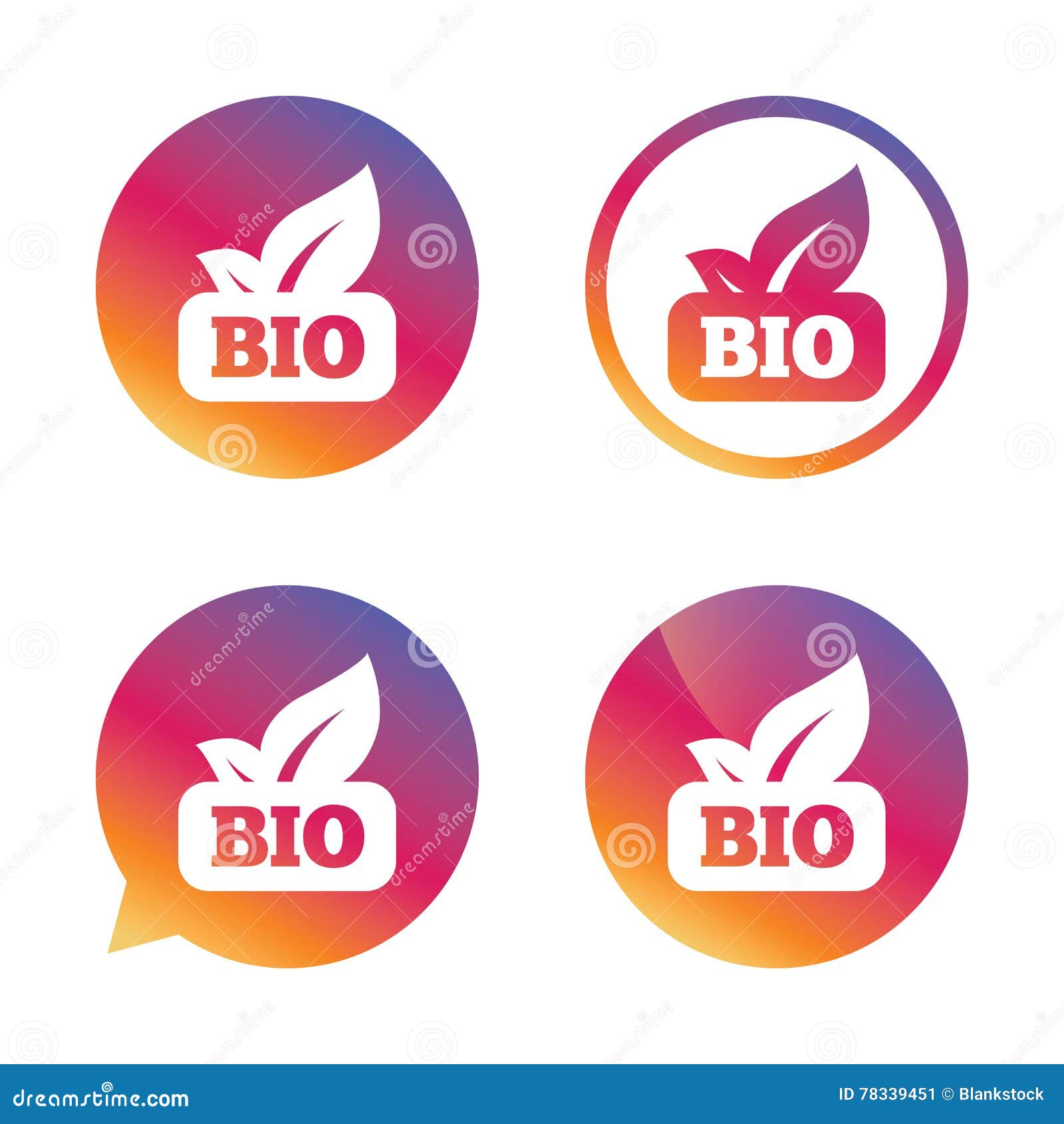 Bio Product Sign Icon. Leaf Symbol Stock Vector - Illustration of ...