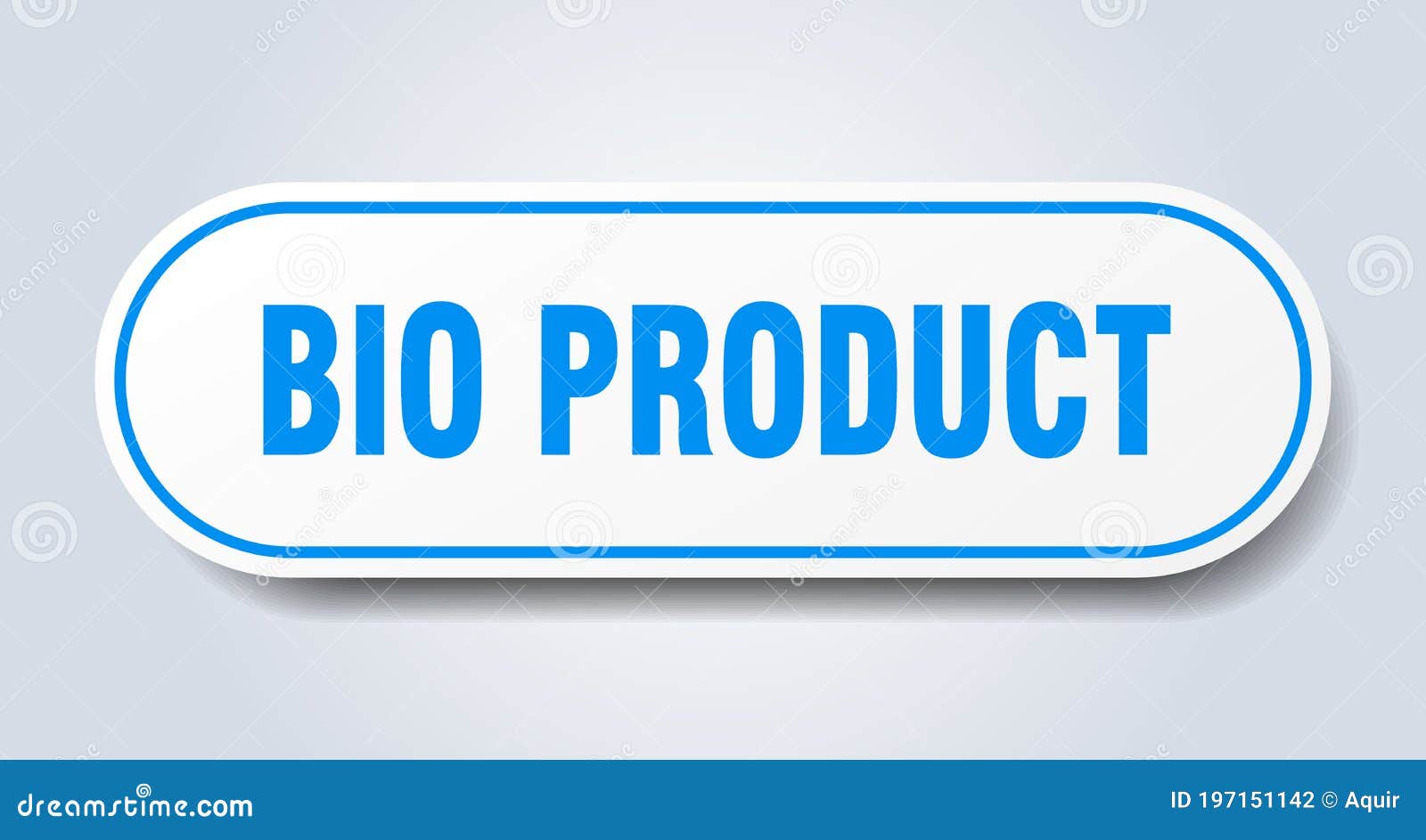 Bio Product Sign. Rounded Isolated Button. White Sticker Stock Vector ...