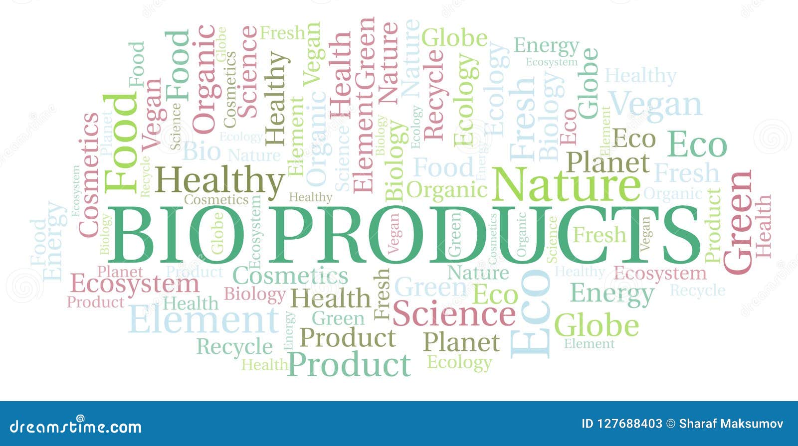 Bio Products word cloud. stock illustration. Illustration of rendering ...