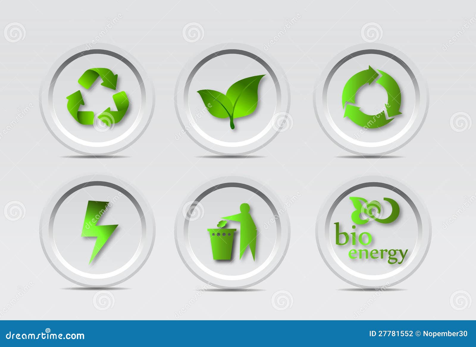 Bio Recycle Icons stock vector. Illustration of sparse - 27781552