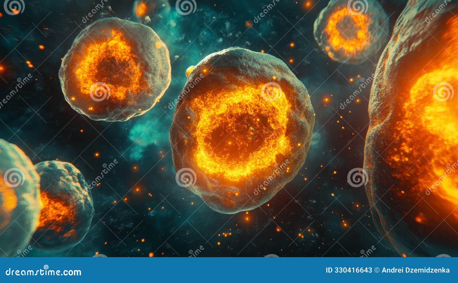 Bio Research Lab Nucleus of a Cell Stock Image - Image of analysis ...