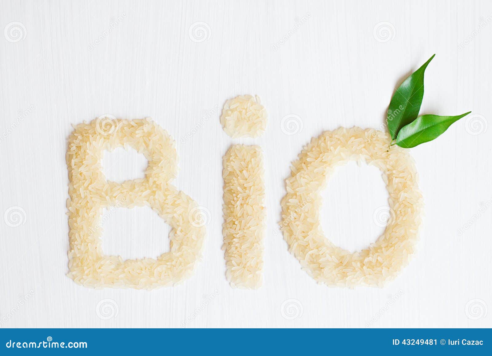 Bio Rice Cereals on a White Background Stock Image - Image of brunch ...
