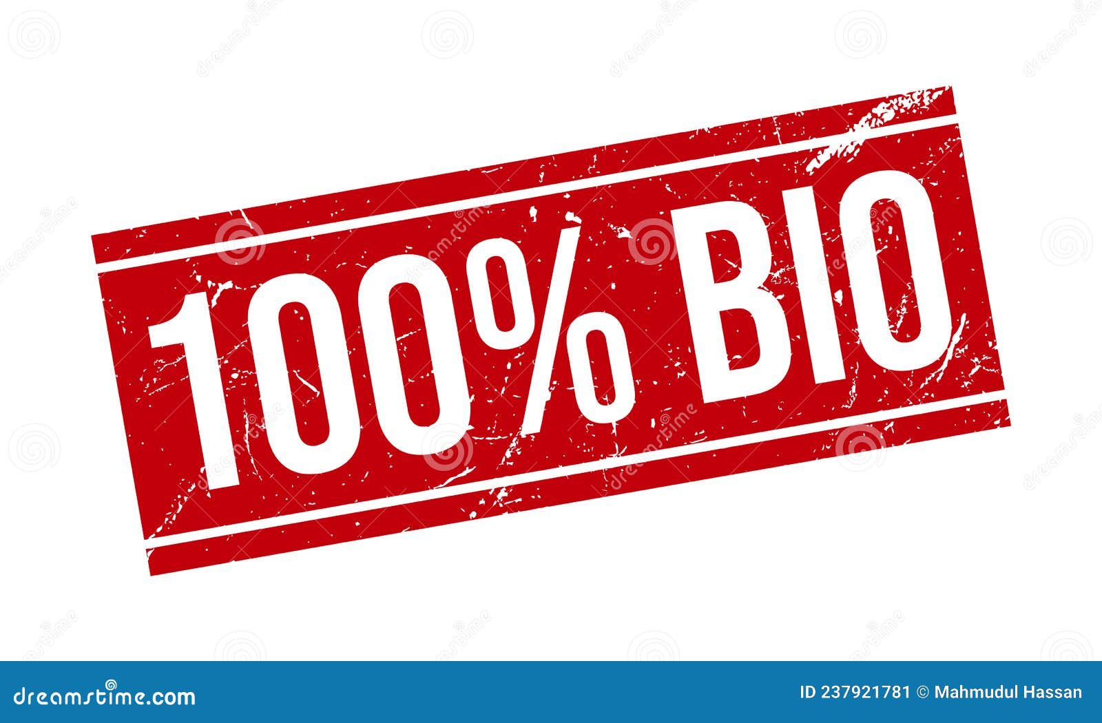 100 Bio Rubber Stamp. 100 Bio Grunge Stamp Seal Vector Illustration â ...