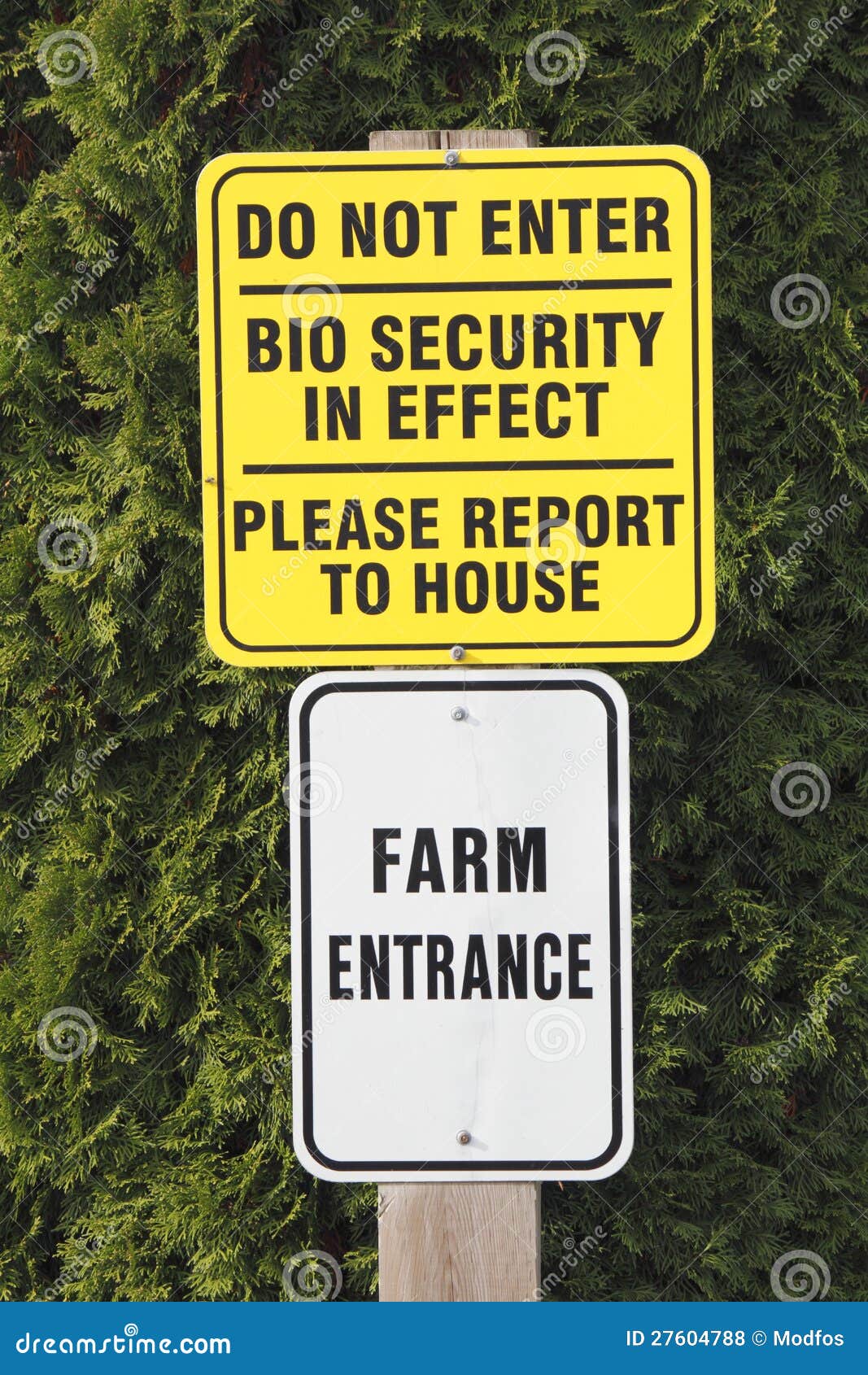 Bio Security Sign stock photo. Image of security, signage - 27604788
