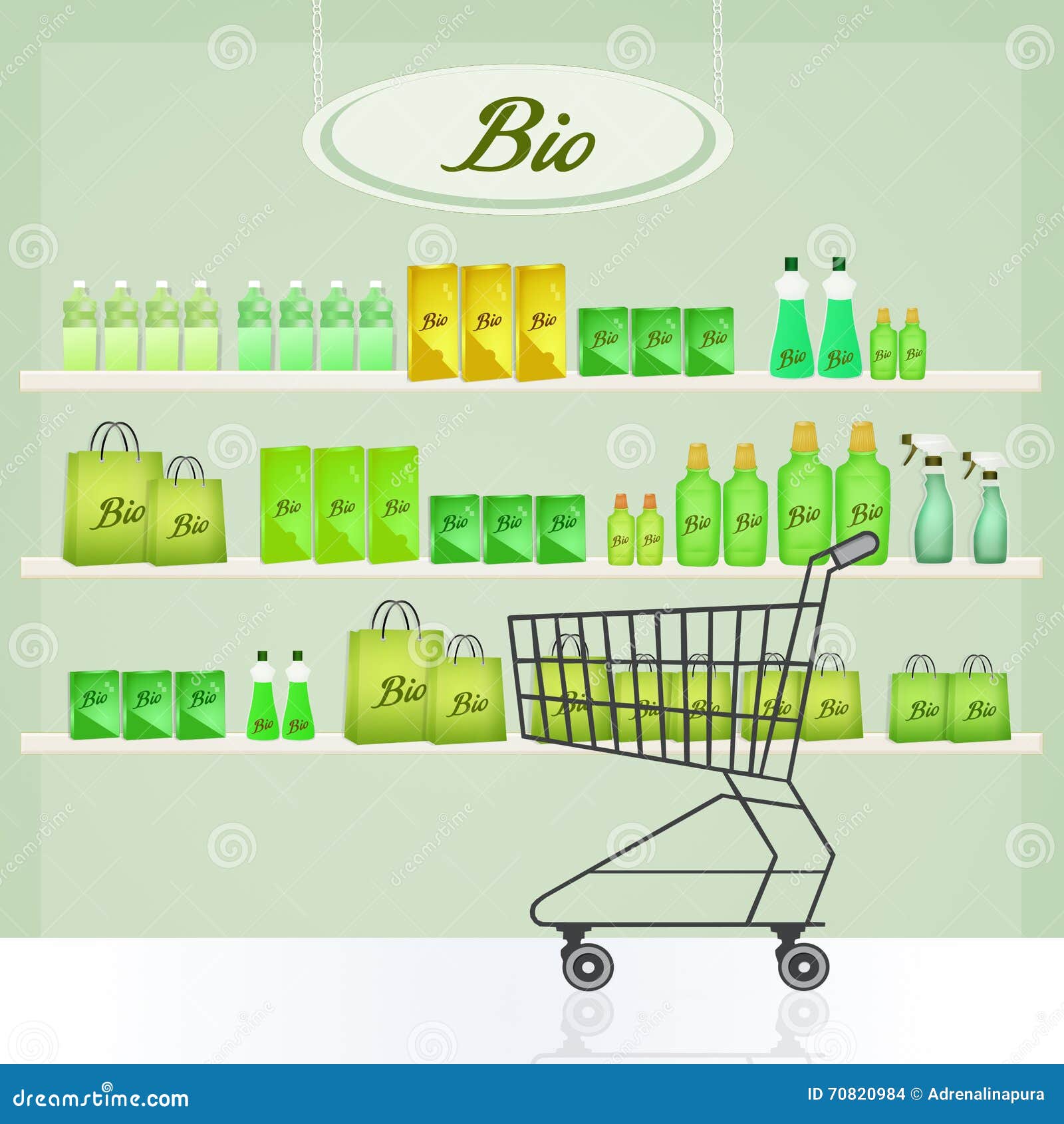 Bio shop stock illustration. Illustration of biologic - 70820984