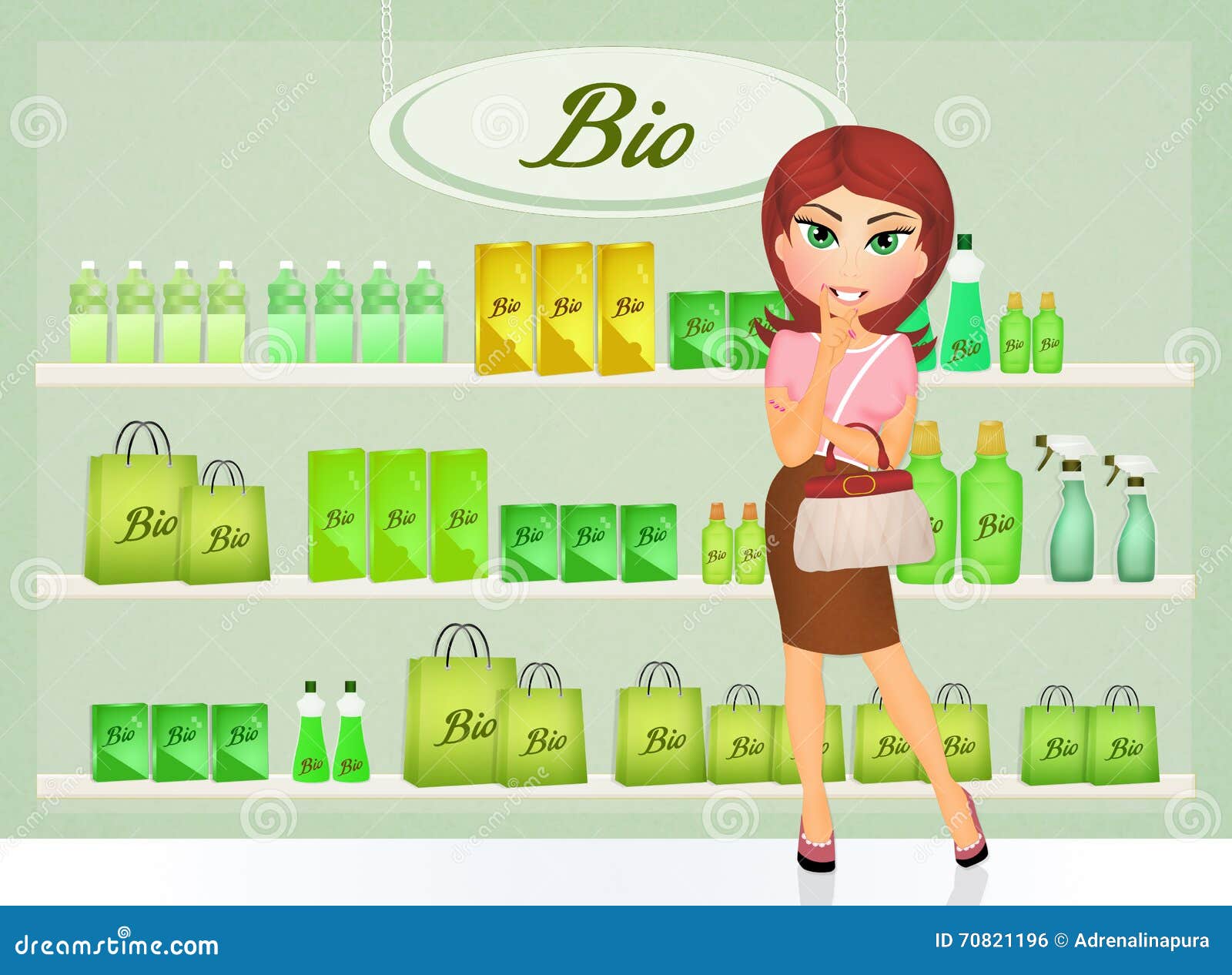 Bio shop stock illustration. Illustration of shop, biological - 70821196