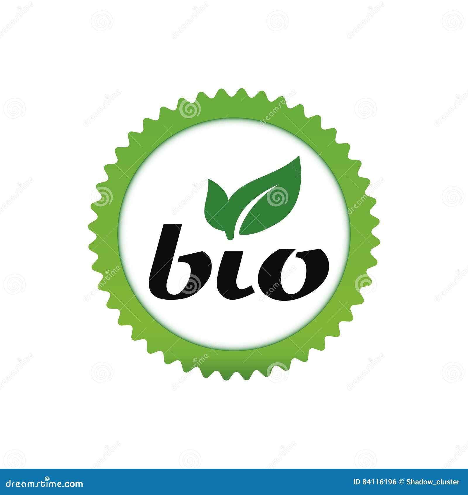 Bio sign round star icon stock vector. Illustration of natural - 84116196