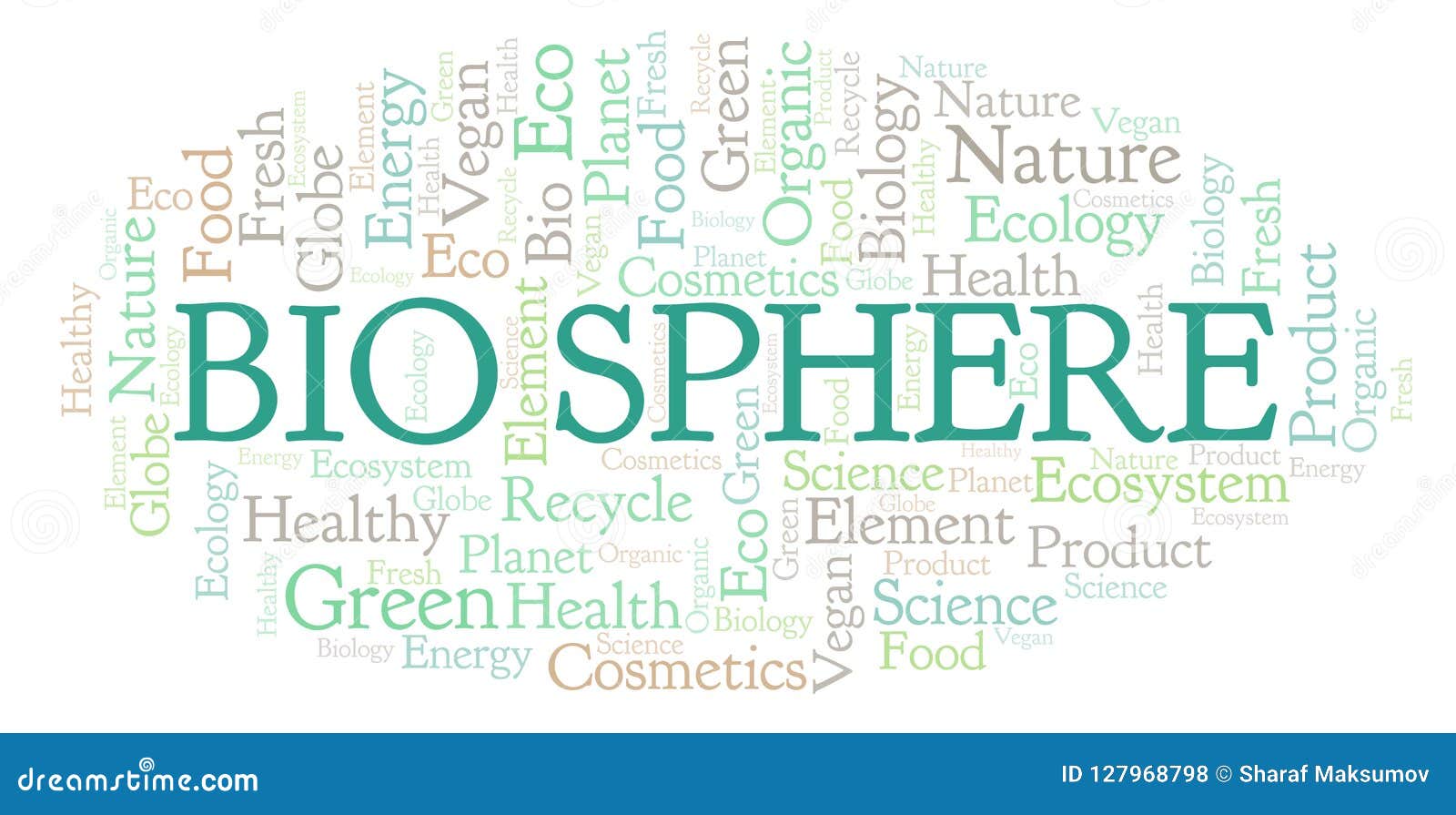 Bio Sphere word cloud. stock illustration. Illustration of nature ...