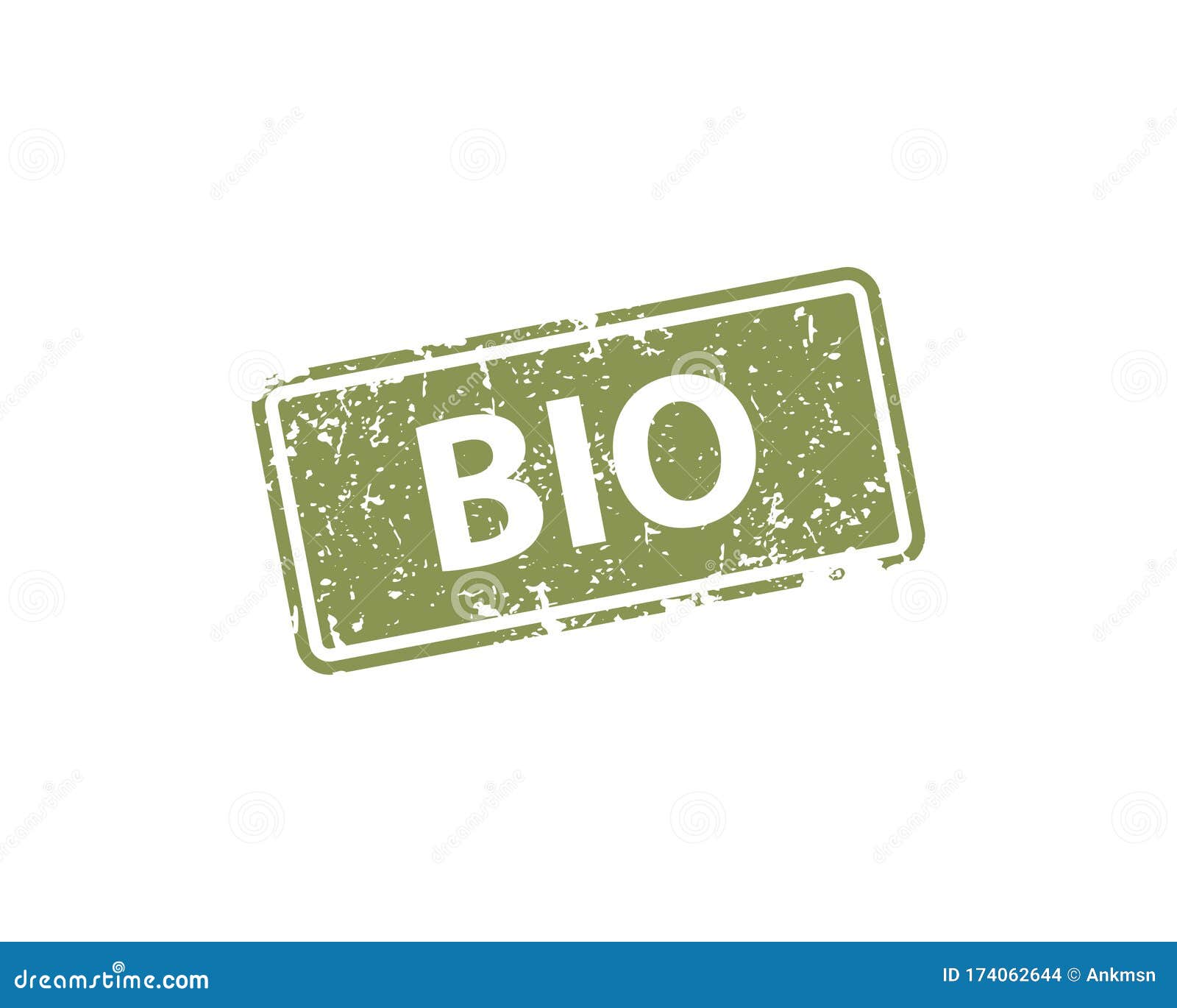 Bio Stamp Vector Texture. Rubber Cliche Imprint Stock Vector ...
