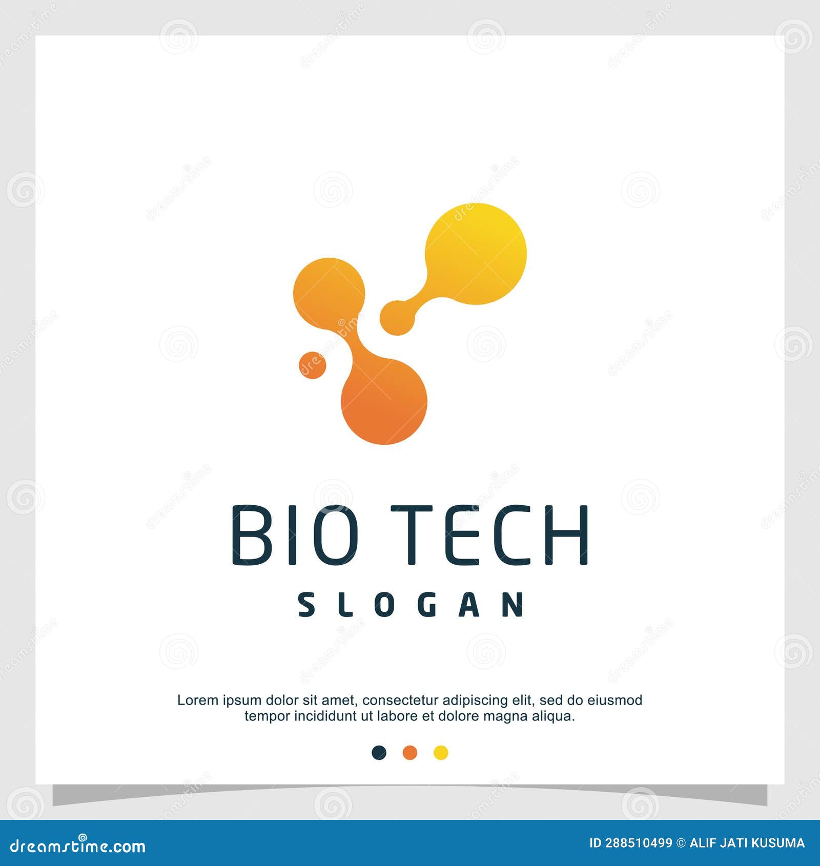 Bio Tech Logo with Creative Modern Style Premium Vector Stock Vector ...