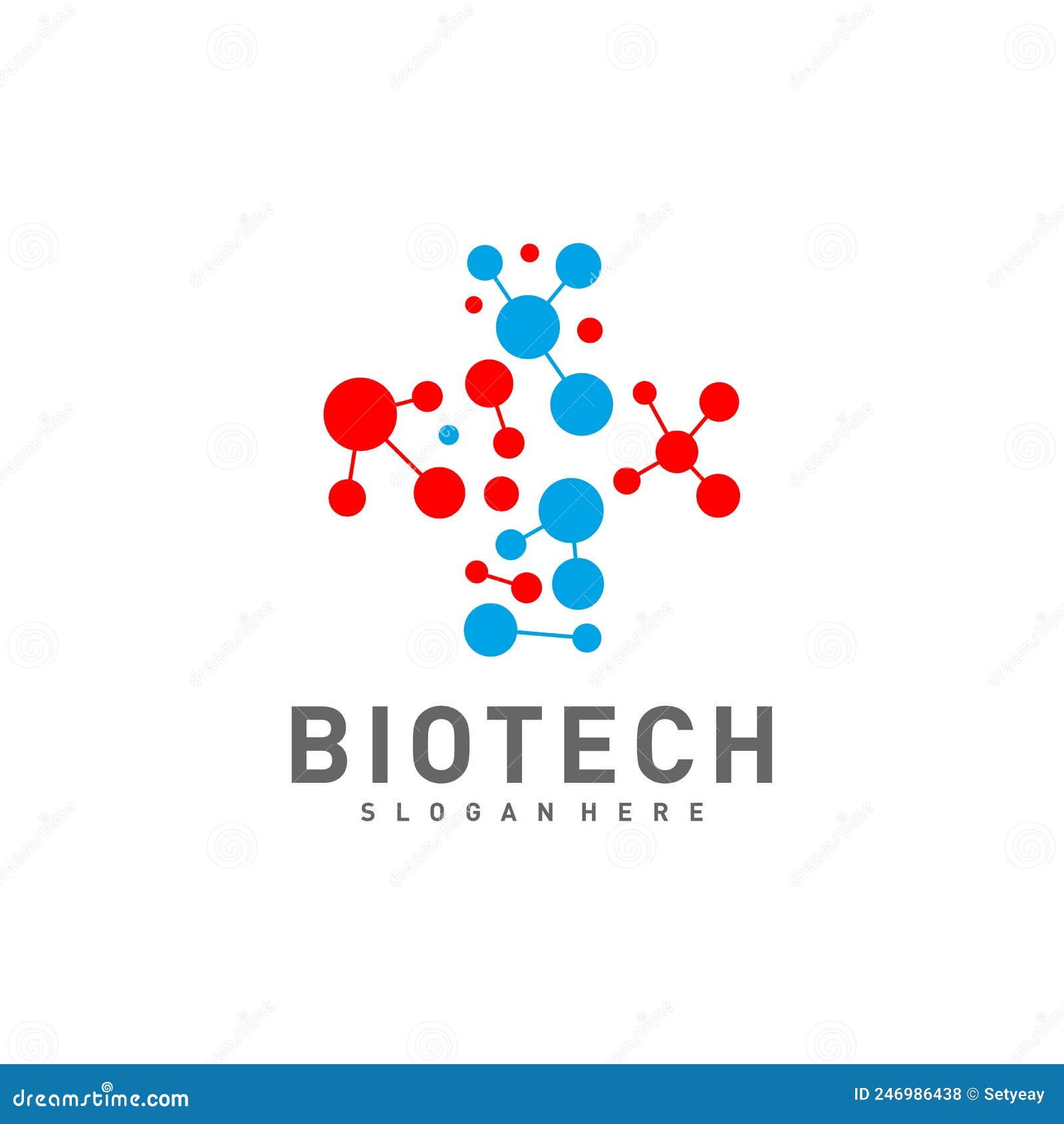 Bio Tech Logo Template, Molecule, DNA, Atom, Medical or Science Logo ...