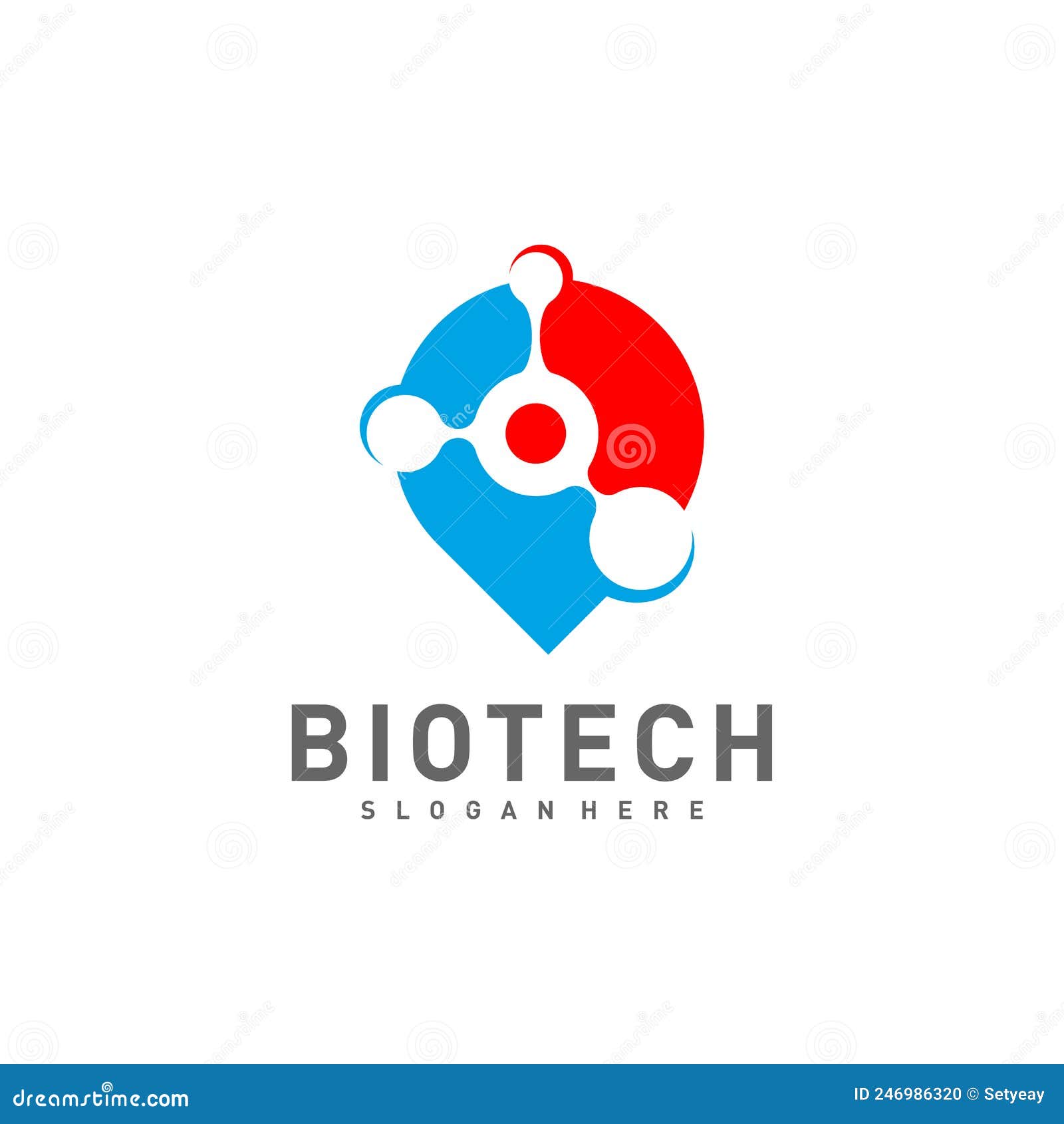 Bio Tech Point Logo Template, Molecule, DNA, Atom, Medical or Science ...