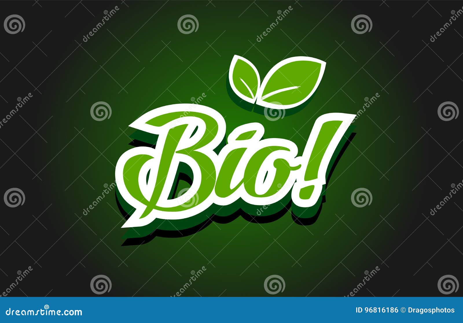 Bio text logo icon design stock vector. Illustration of abstract - 96816186