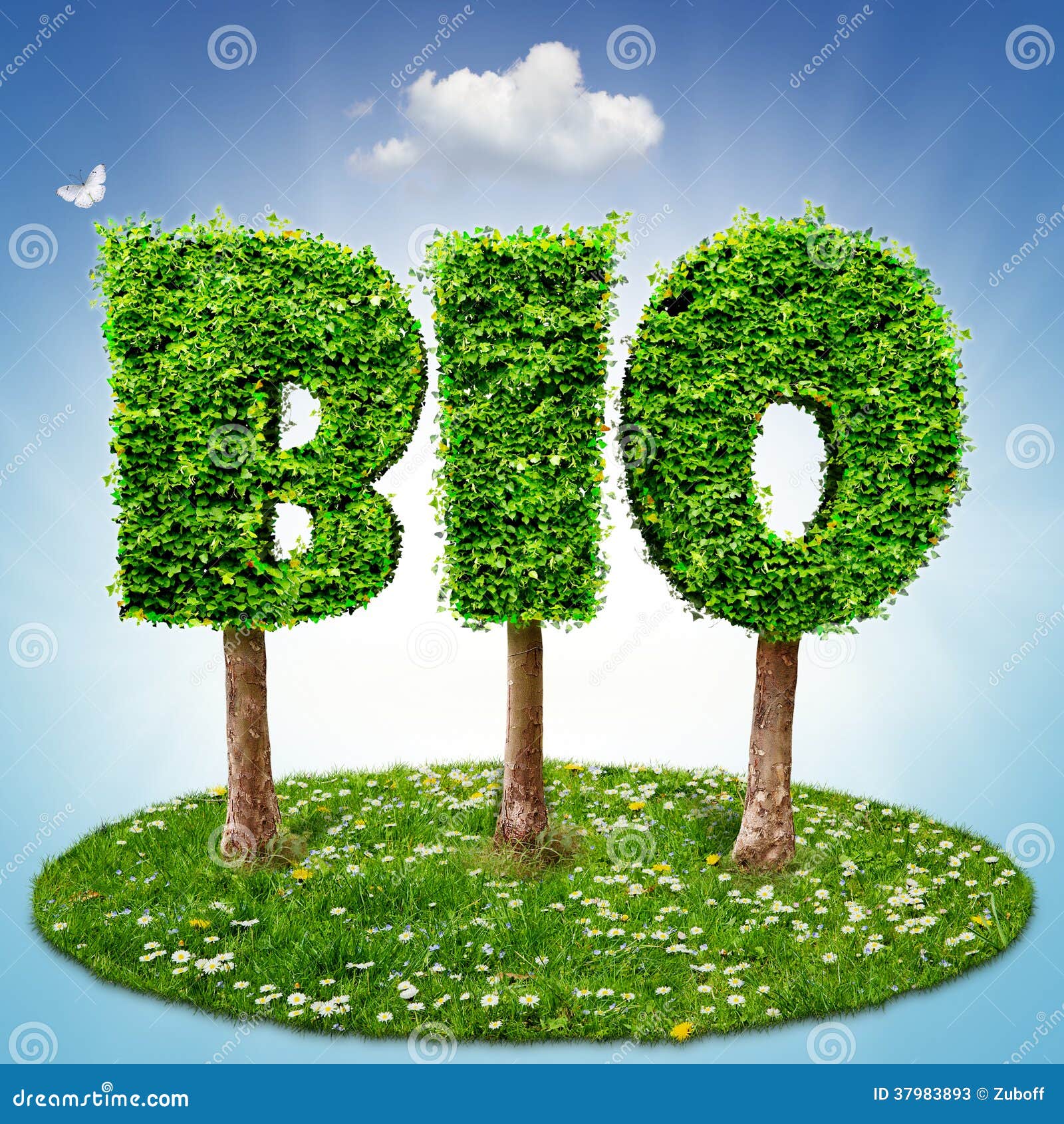 BIO Trees stock image. Image of happy, produce, white - 37983893