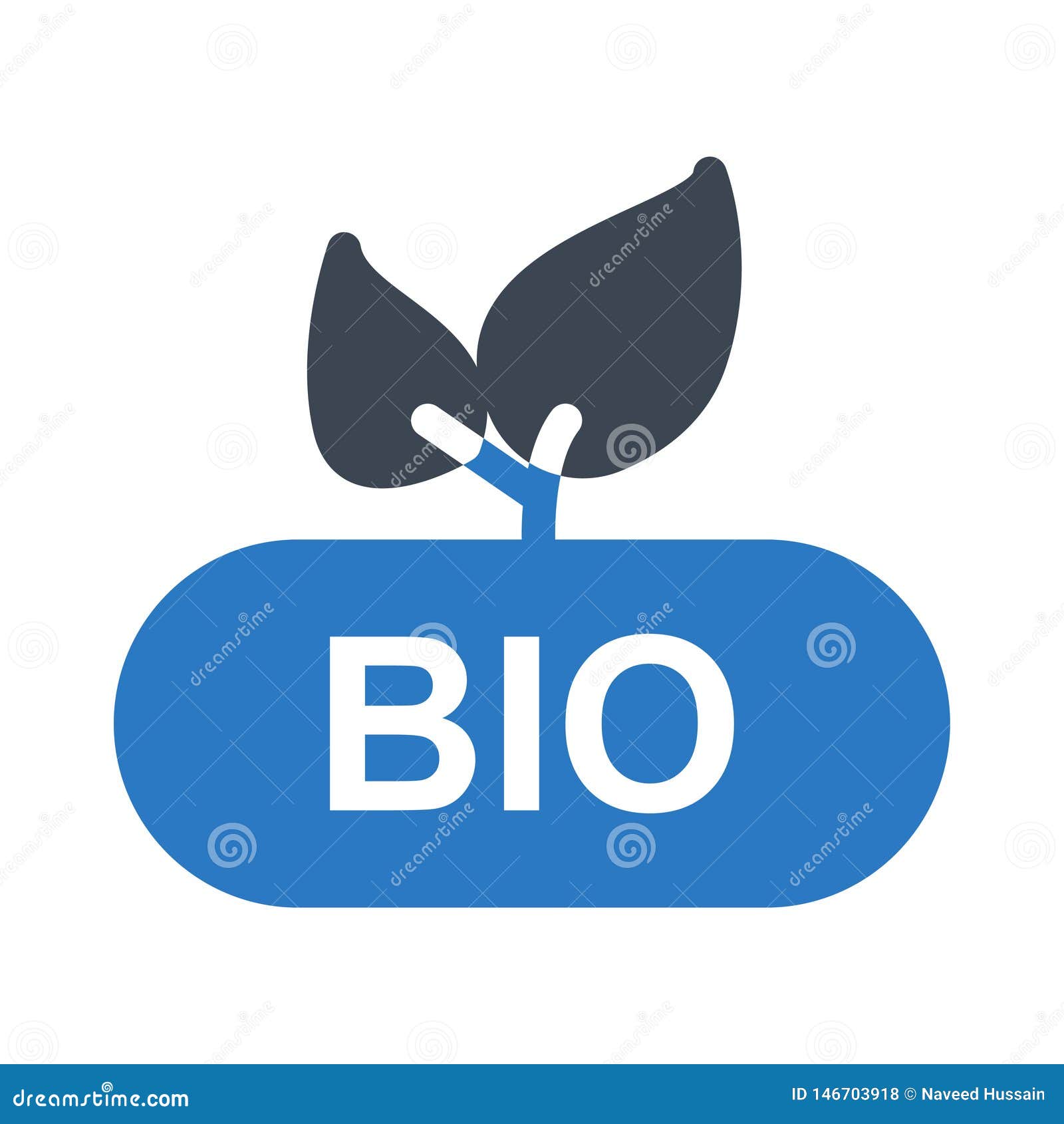 BIO Glyph Color Vector Icon Stock Vector - Illustration of leaf, line ...