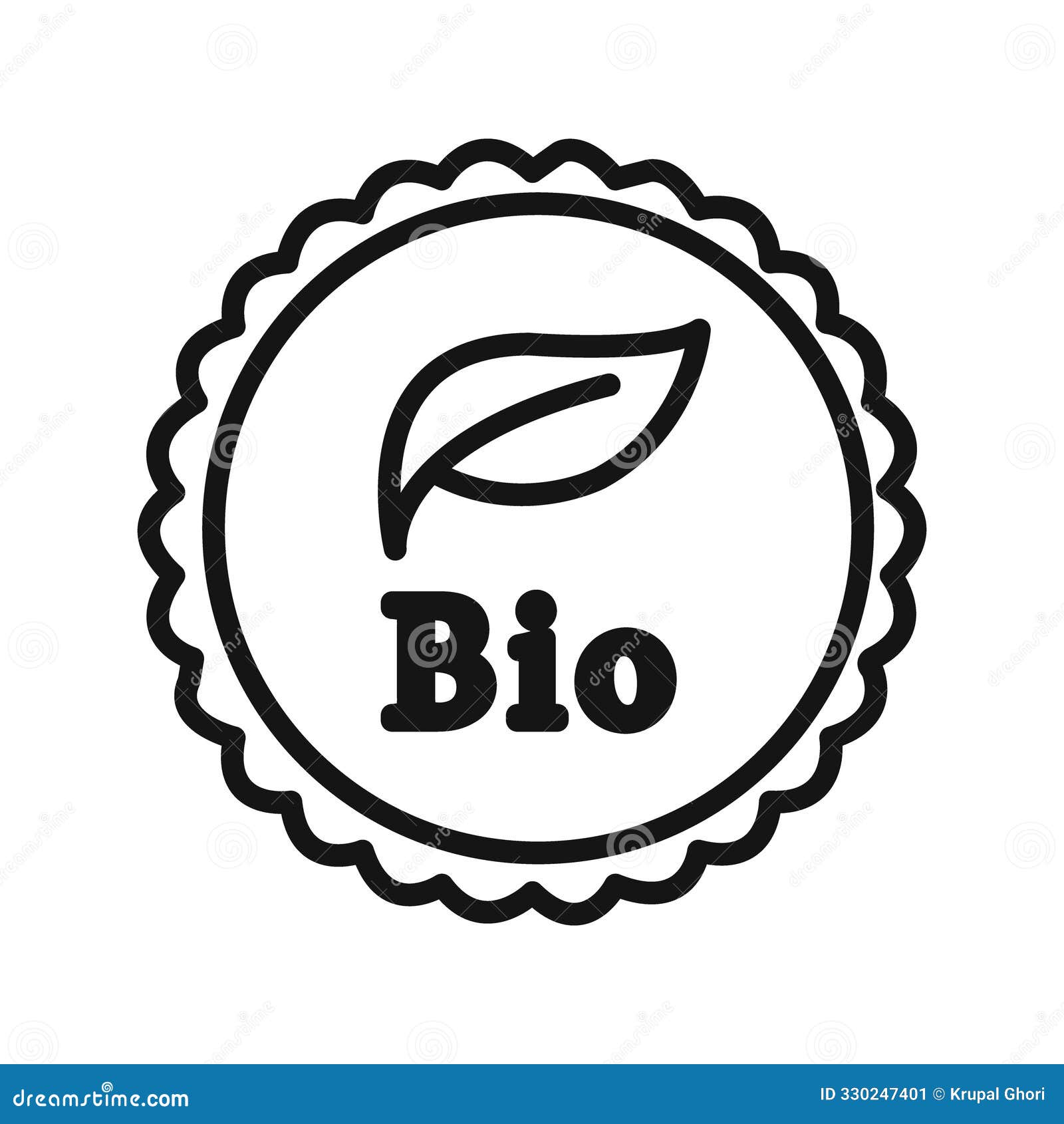 Bio Vector Icon Linear Graphics Set Vector Stock Vector - Illustration ...