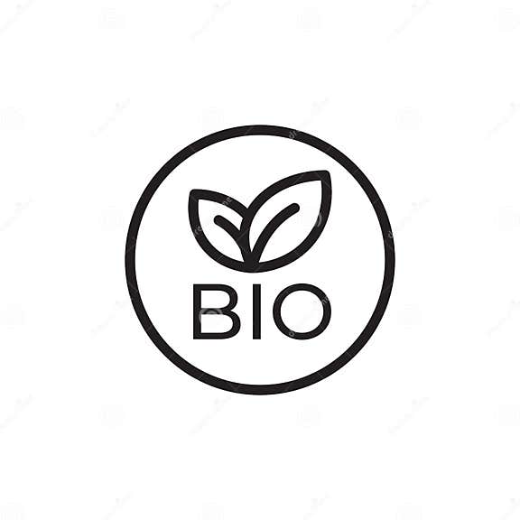 Bio Vector Icon Outline Vector for Web Ui Stock Vector - Illustration ...