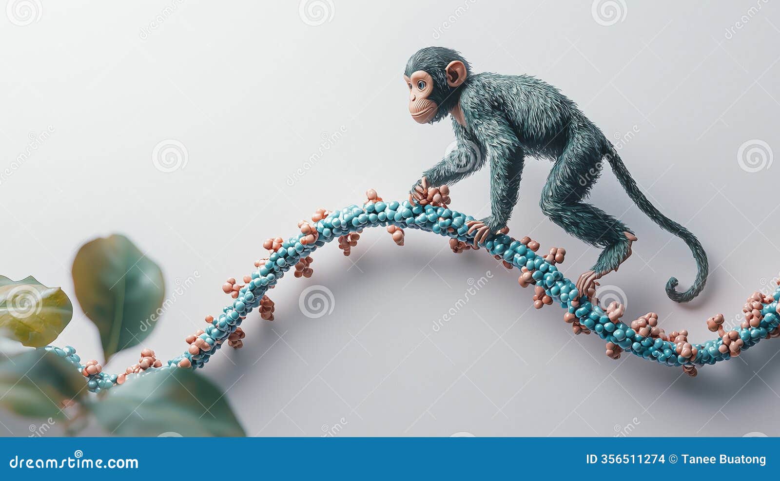 Bio Walkway Primate Design stock illustration. Illustration of double ...