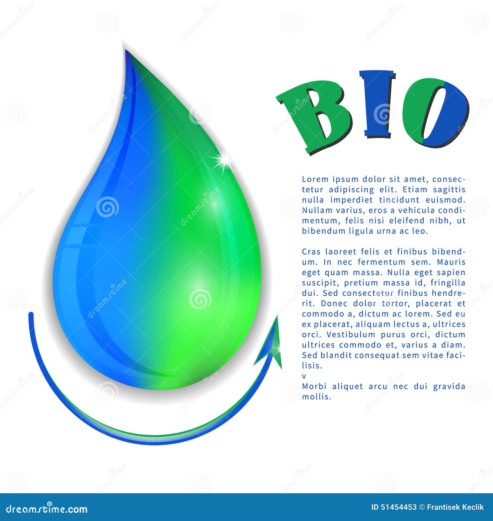 Bio water drop stock vector. Illustration of graphics - 51454453