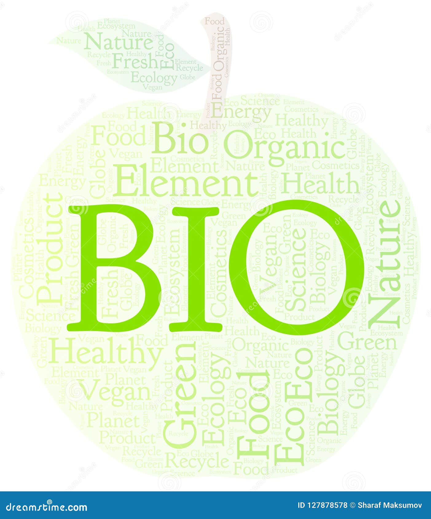 Bio word cloud. stock illustration. Illustration of healthy - 127878578
