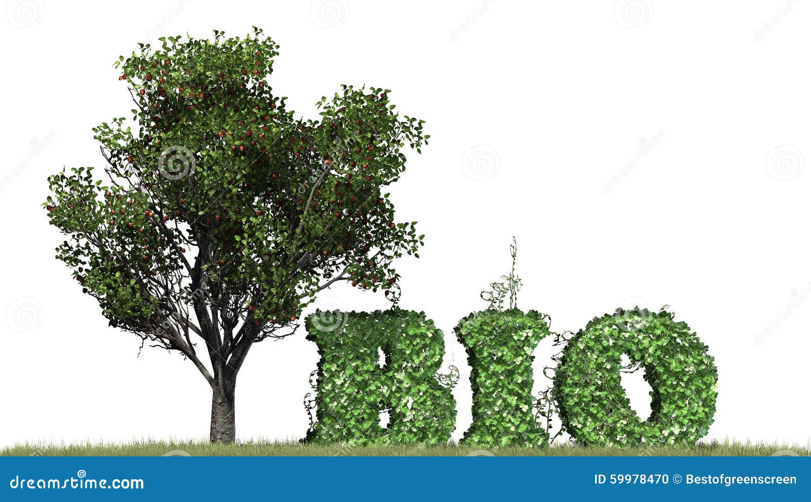 Bio - word from ivy plant stock illustration. Illustration of data ...